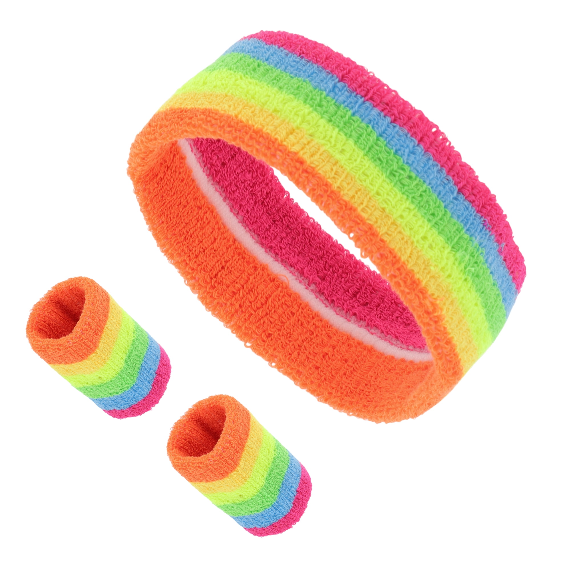 Vocoste 1 Set Soft Headband with Wristband Solid Color Headband for ...
