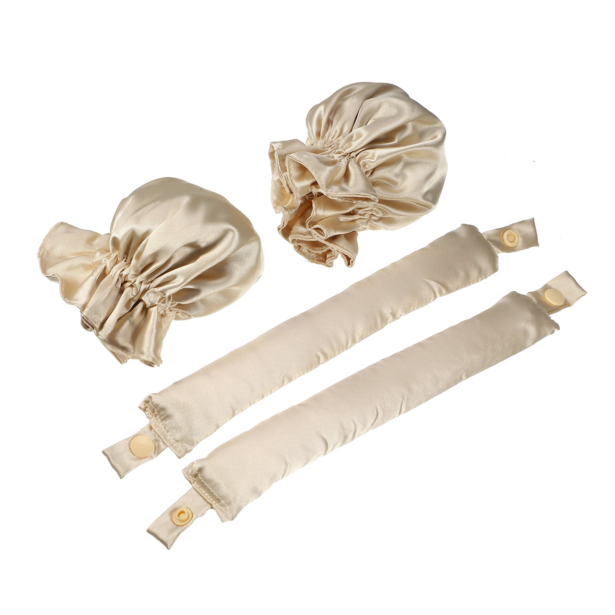 Vocoste 4 Pcs Heatless Hair Curler Satin Heatless Curling Rod Headband ...
