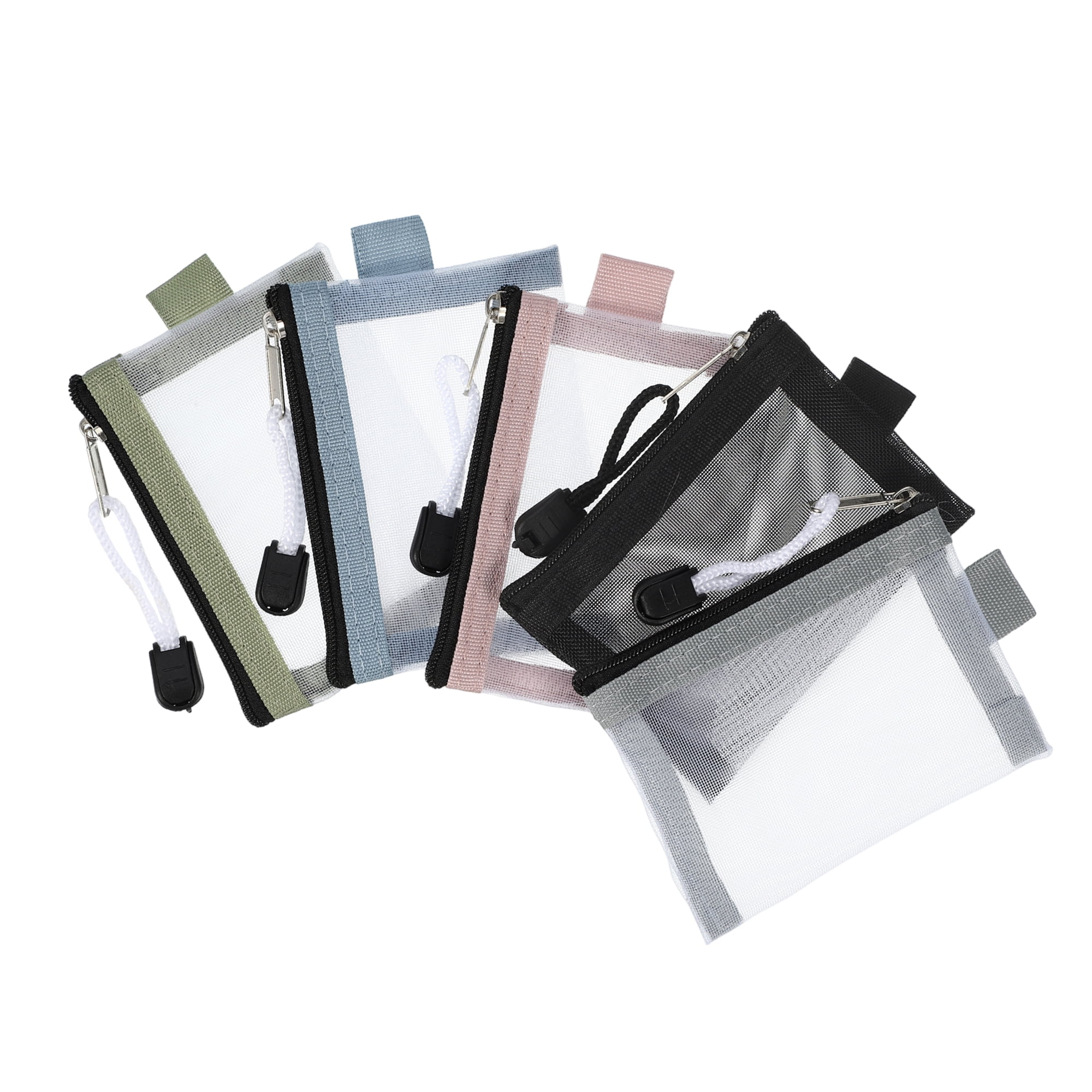 Vocoste 5pcs Mini Zipper Mesh Bags 4.33"x2.95" Nylon Small Zipper Mesh ...