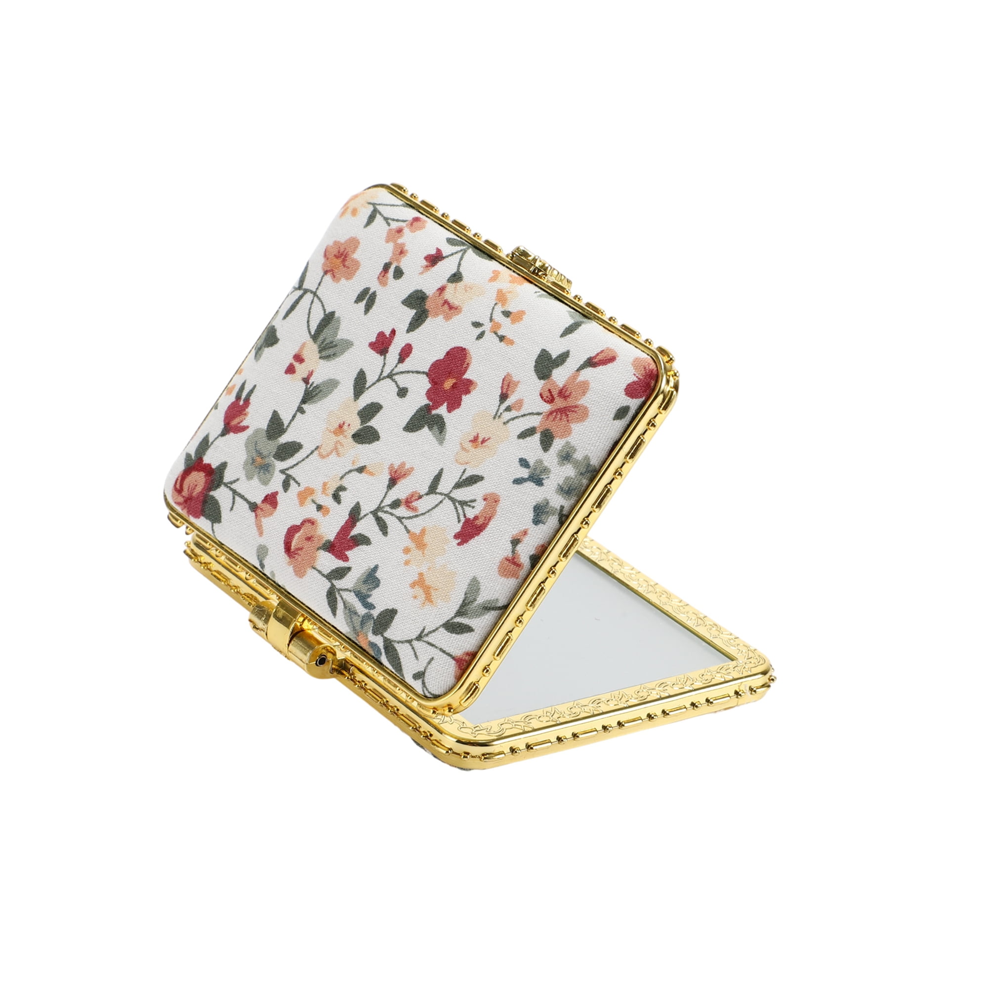 Vocoste Compact Mirror for Purses Flower Pocket Mirror Square Mini ...