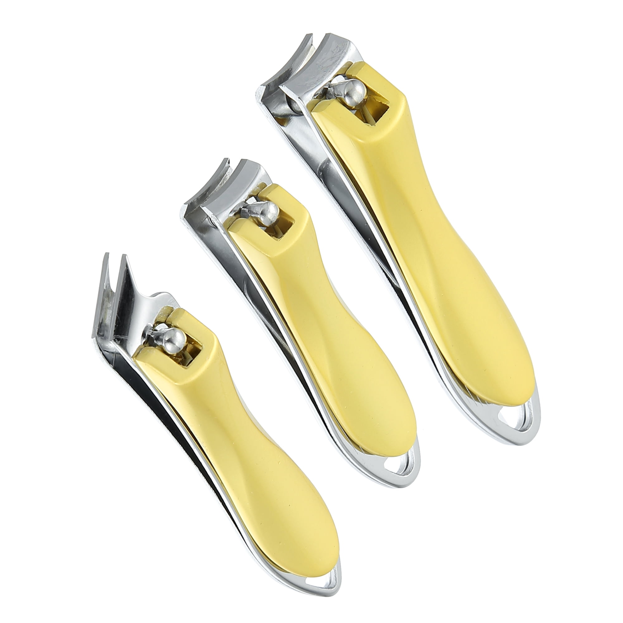 Vocoste Nail Clippers with Nail File 3 Pcs Gold Tone Color - Walmart.com