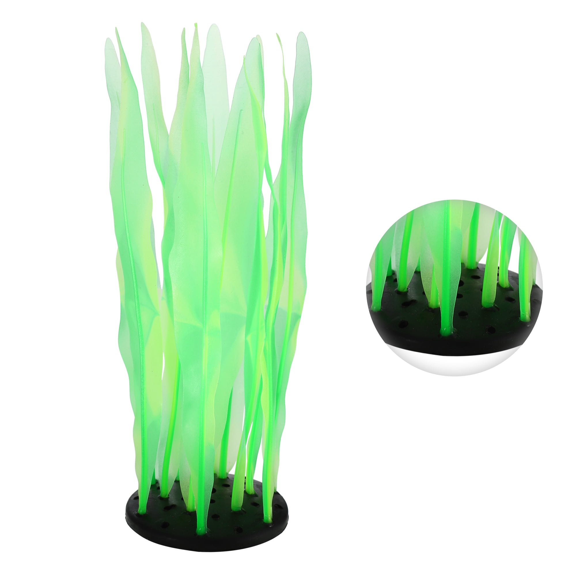 Vocoste Soft Silicone Glowing Aquatic Artificial Seaweed Aquarium Kelp ...