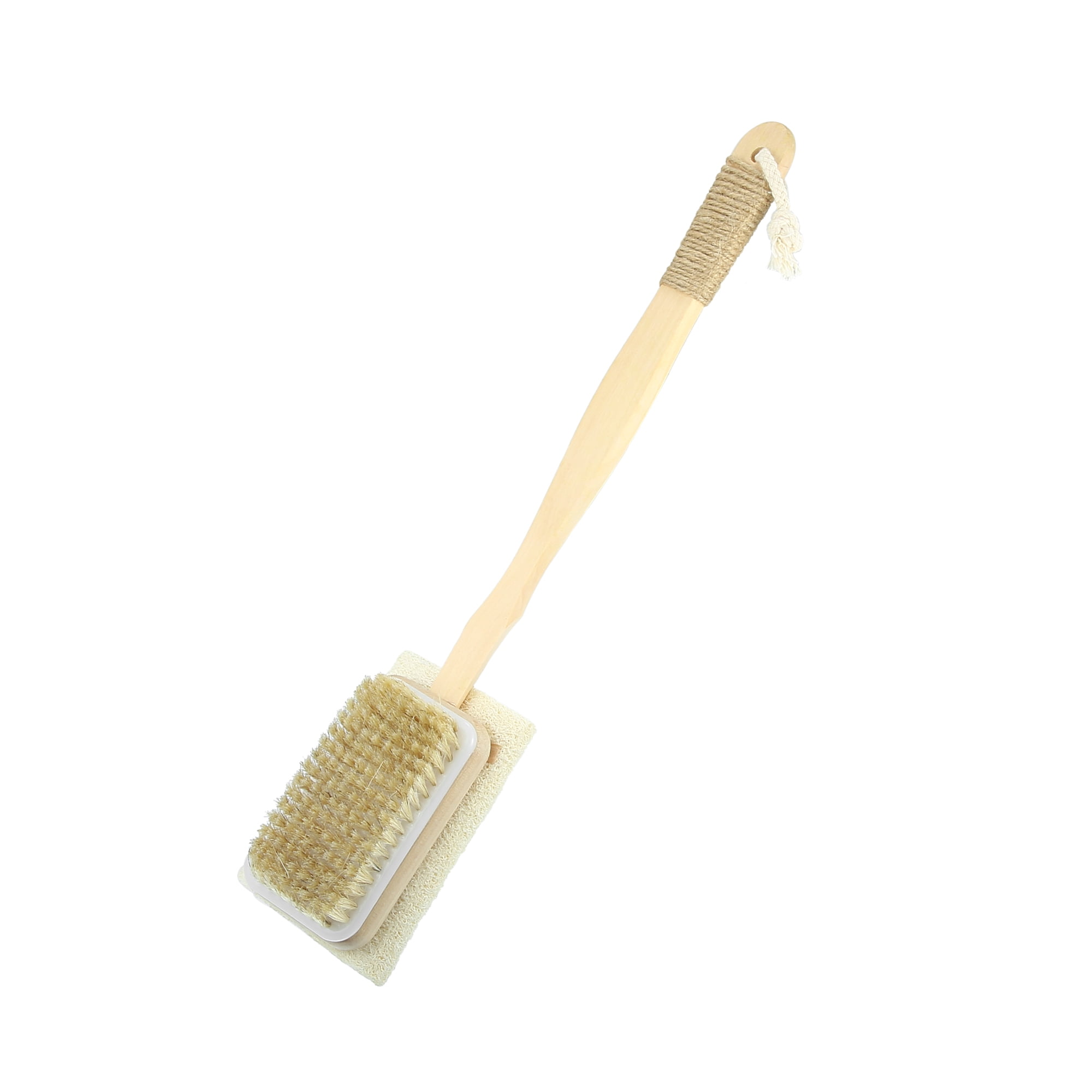 Vocoste Wet or Dry Shower Brush with Soft Bristles and Loofah Dual ...