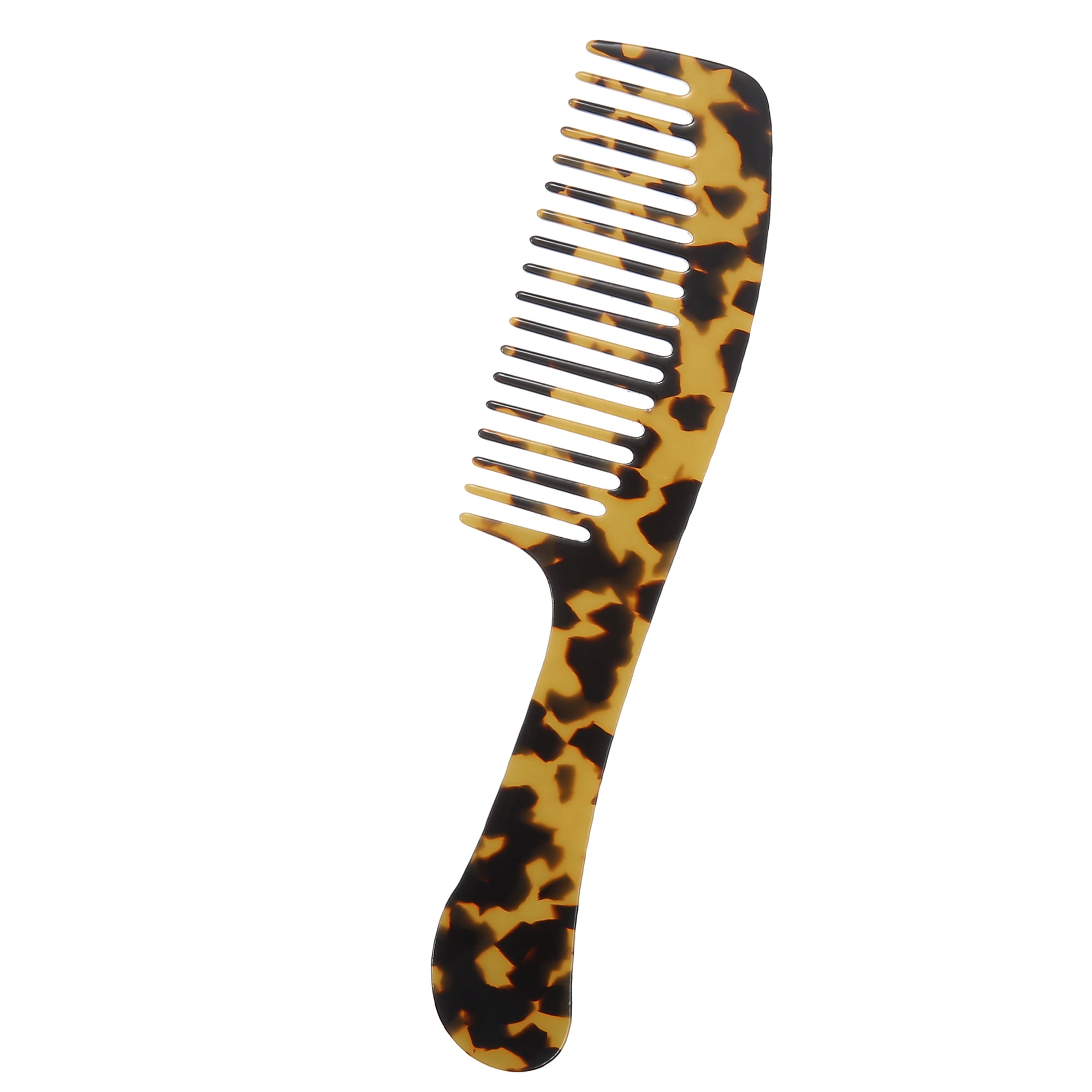 Vocoste Wide Tooth Comb Acetate Wide Comb 6.89'x1.57' Leopard Print ...