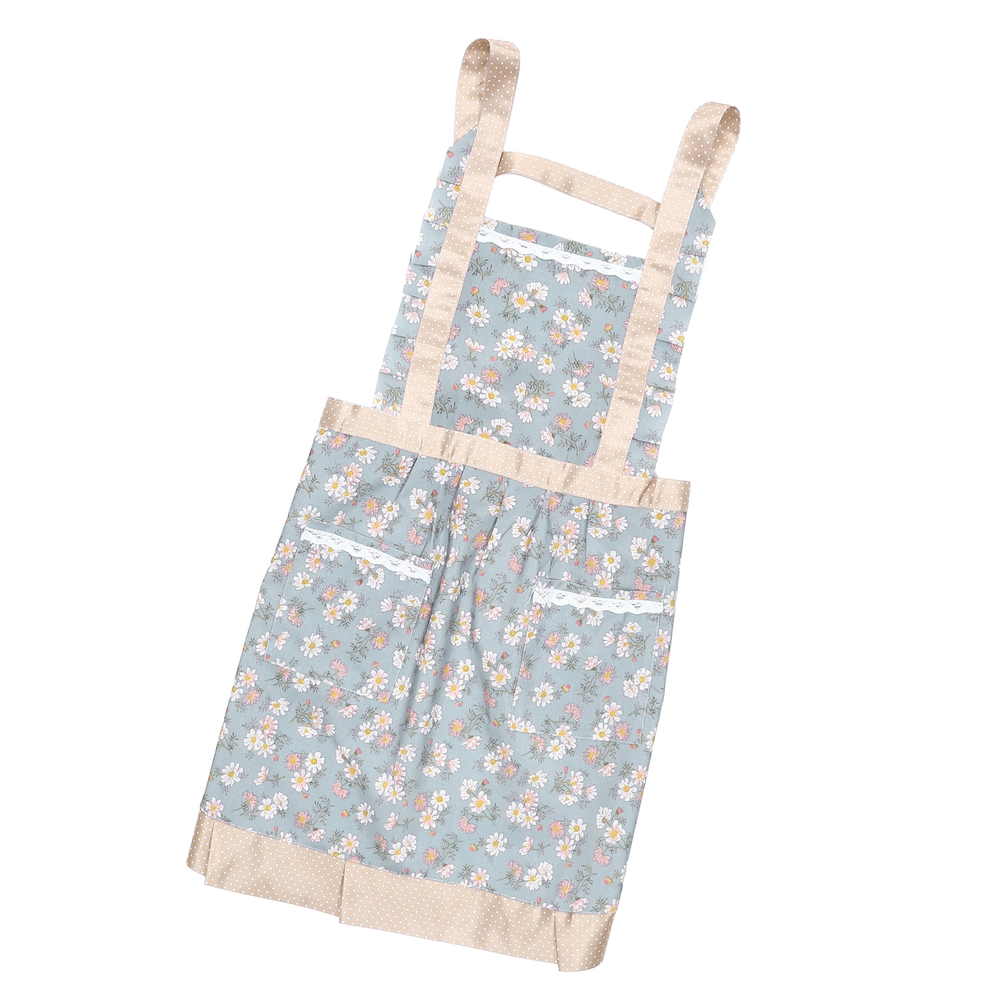 Vocoste Women Kitchen Apron with Pockets H Shoulder Canvas Apron for ...