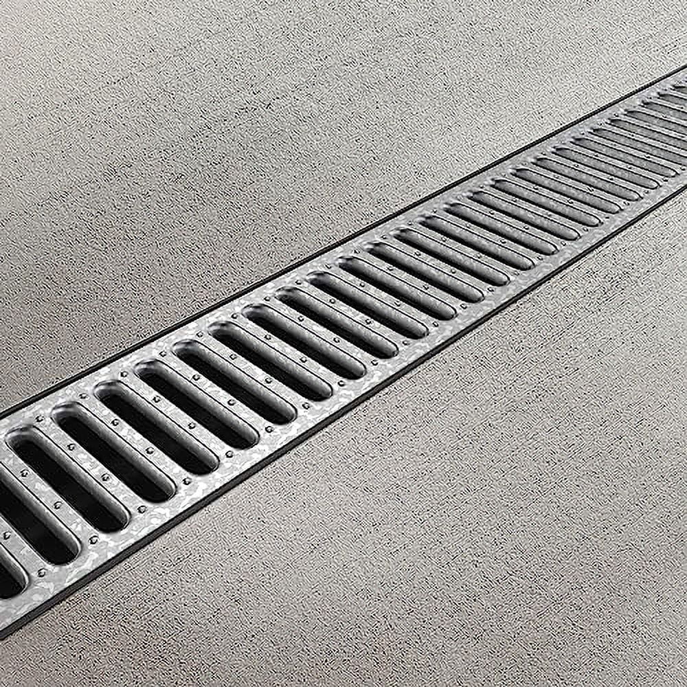 Vodaland - 4 Inch Easy 2 Premium Trench Drain Channel - Galvanized ...