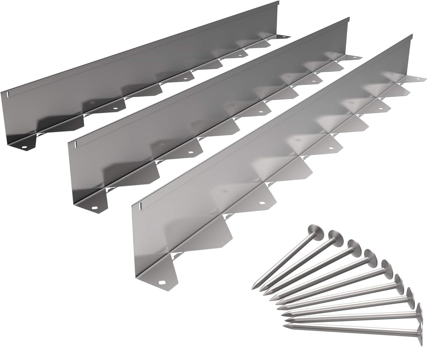 Vodaland - 4 inch Stainless Steel Garden Edging Complete Set with ...