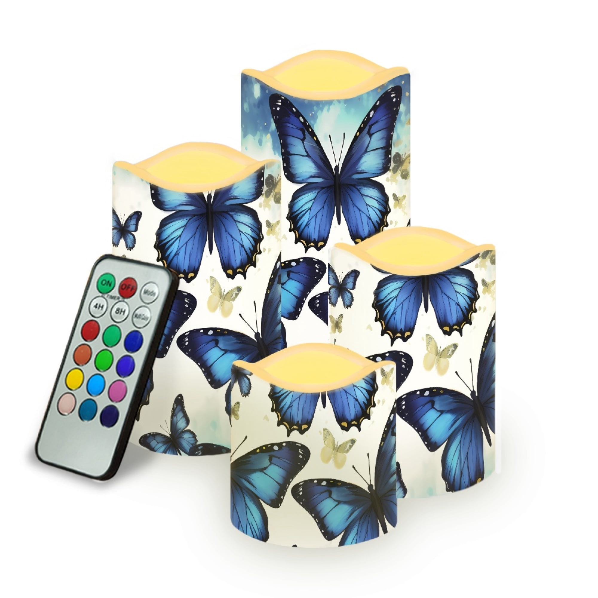 Vodetik Store 4 Pack Flameless Candles with Batteries,Multi Function ...