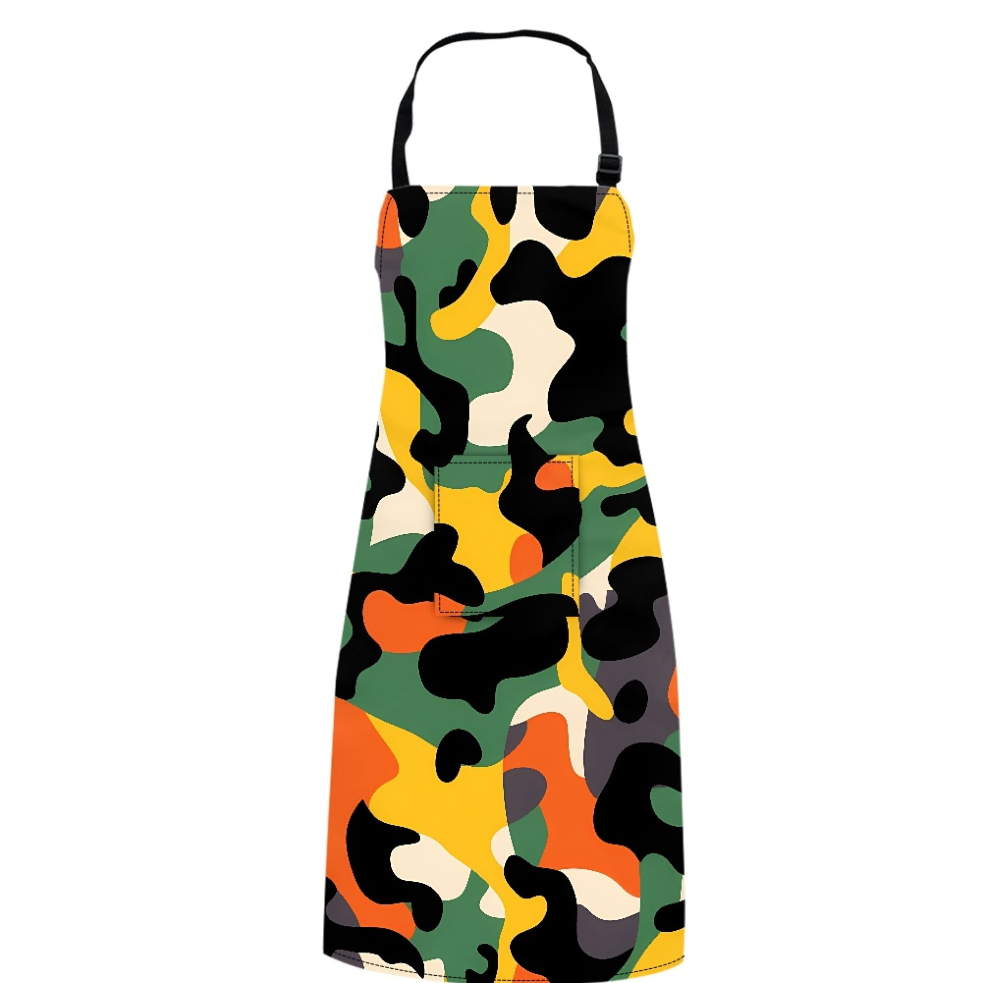 Vodetik Store Aprons for Men with Pockets Waterproof Camo Chef Apron ...