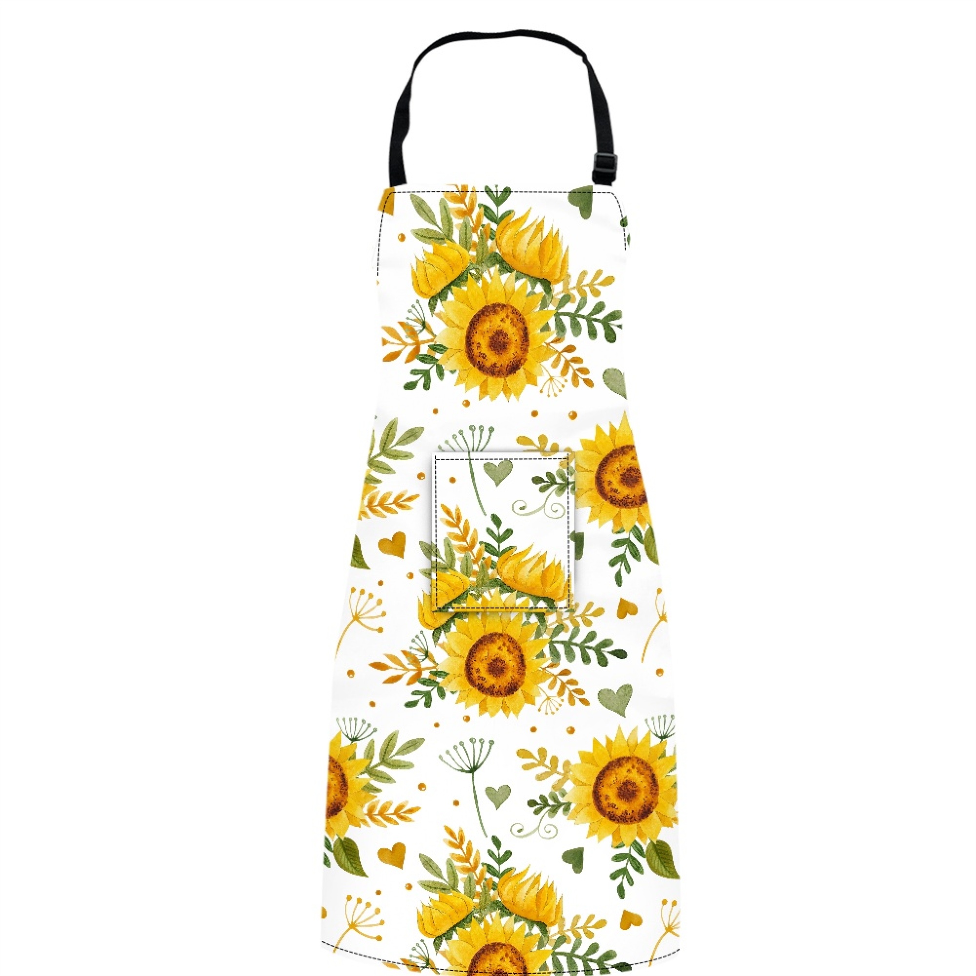Vodetik Store Aprons for Men with Pockets Waterproof Sunflowers Chef ...