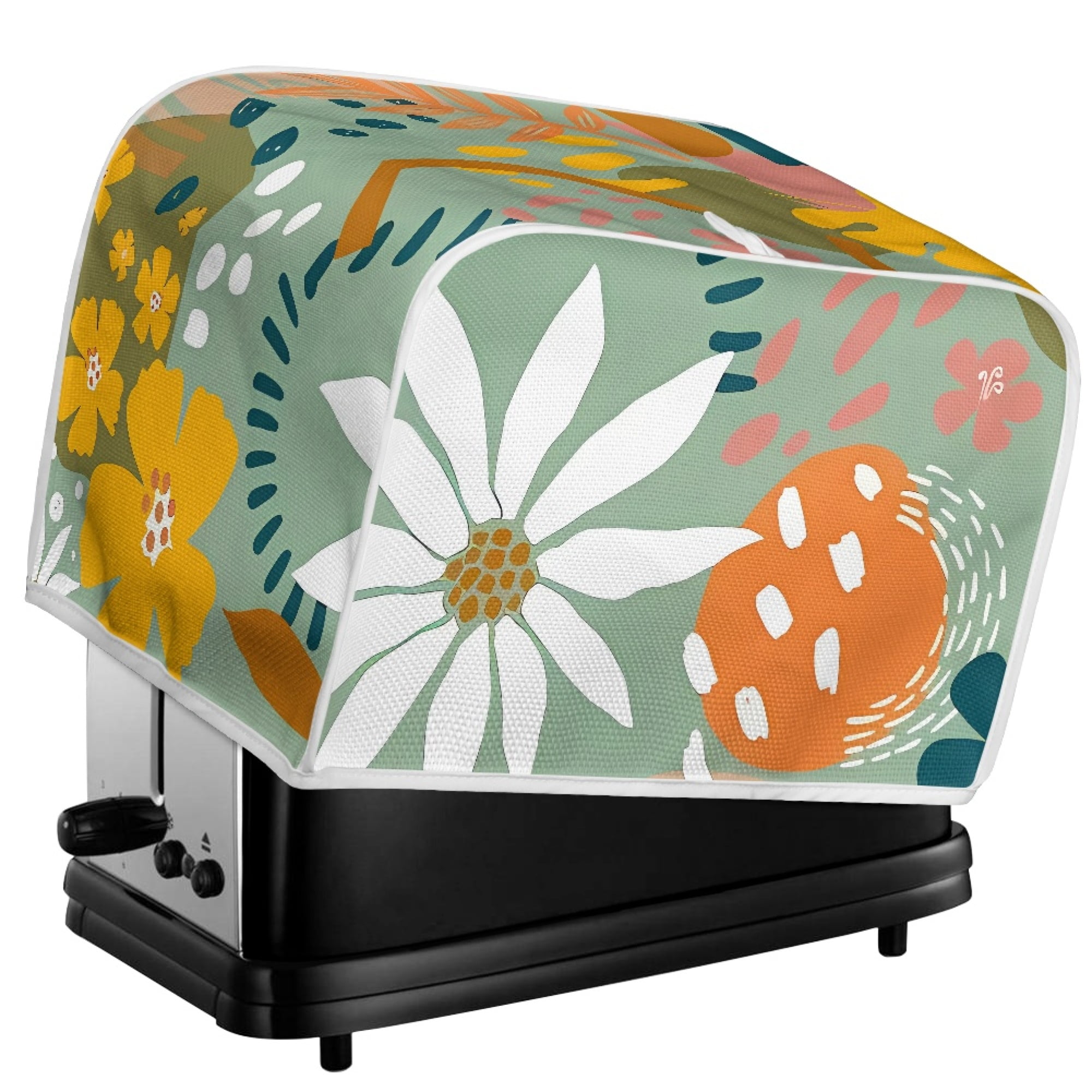Vodetik Store Floral Print Toaster Cover for 4 Slice Toaster Machine ...