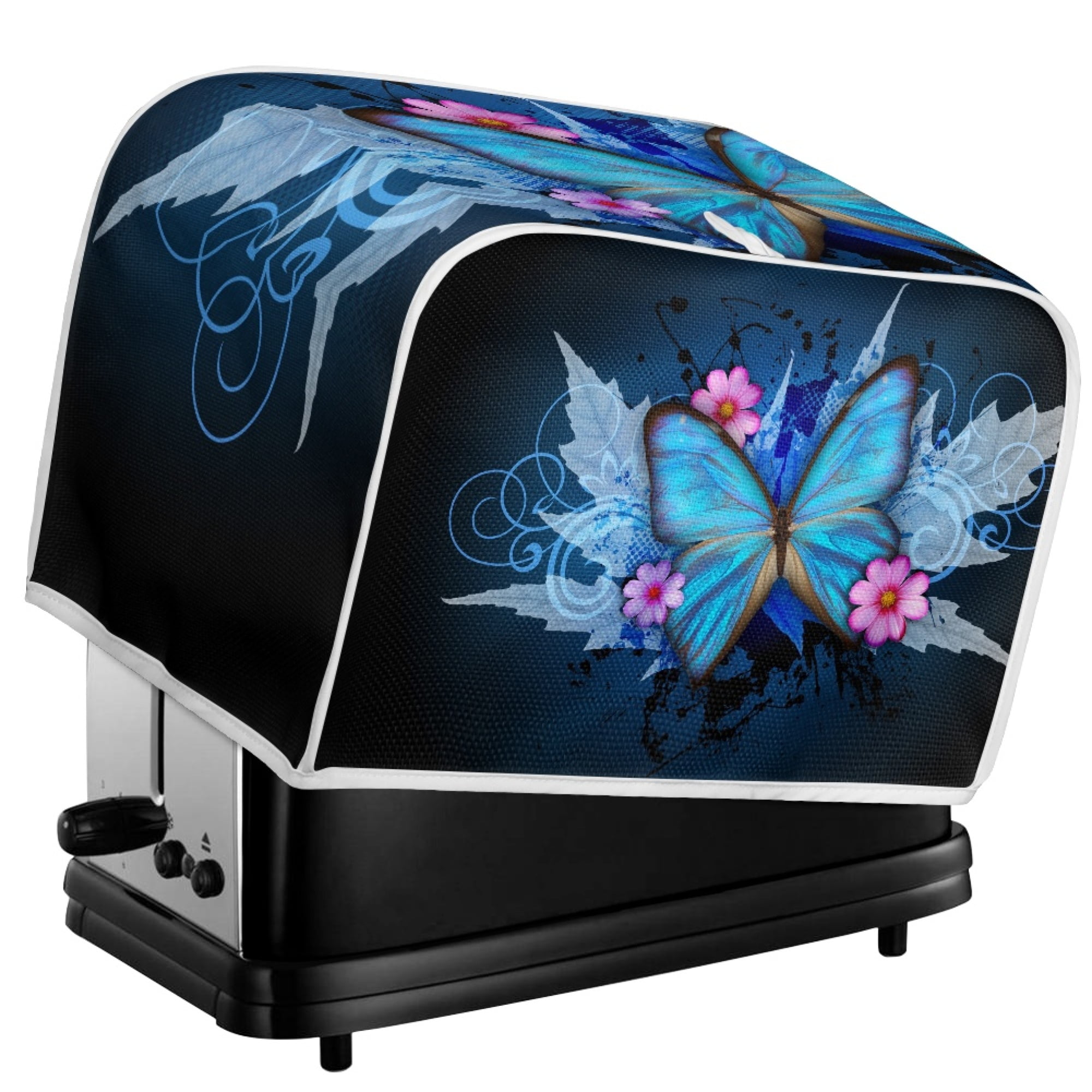 Vodetik Store Flroal Print Toaster Cover for 4 Slice Toaster Machine ...