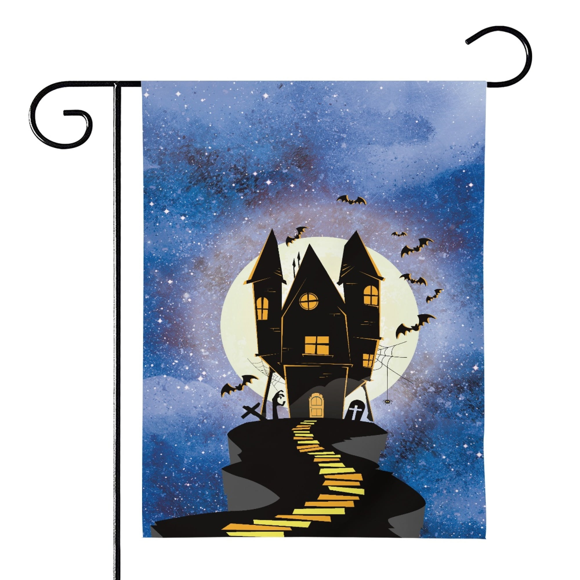 Vodetik Store Halloween Garden Flag Scary Ghost Double Sided Halloween ...