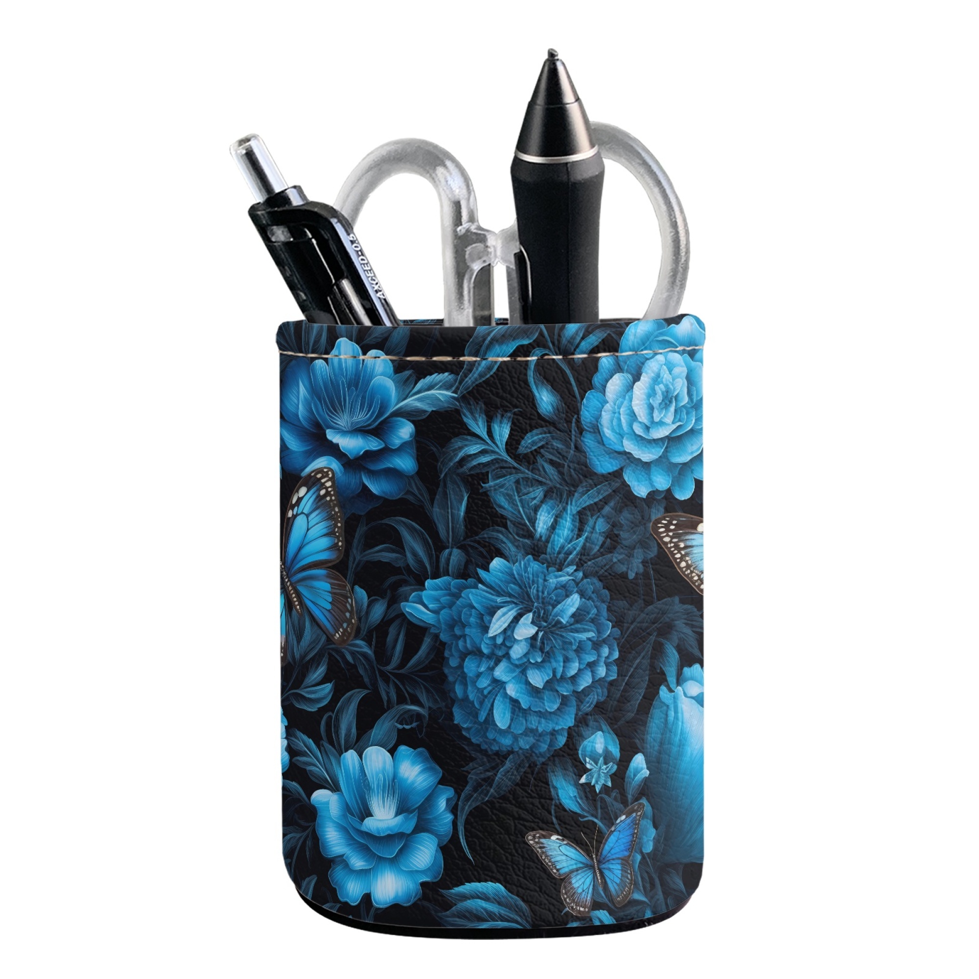 Vodetik Store Leather Pen Holder for Office Home Desk Organizer ...