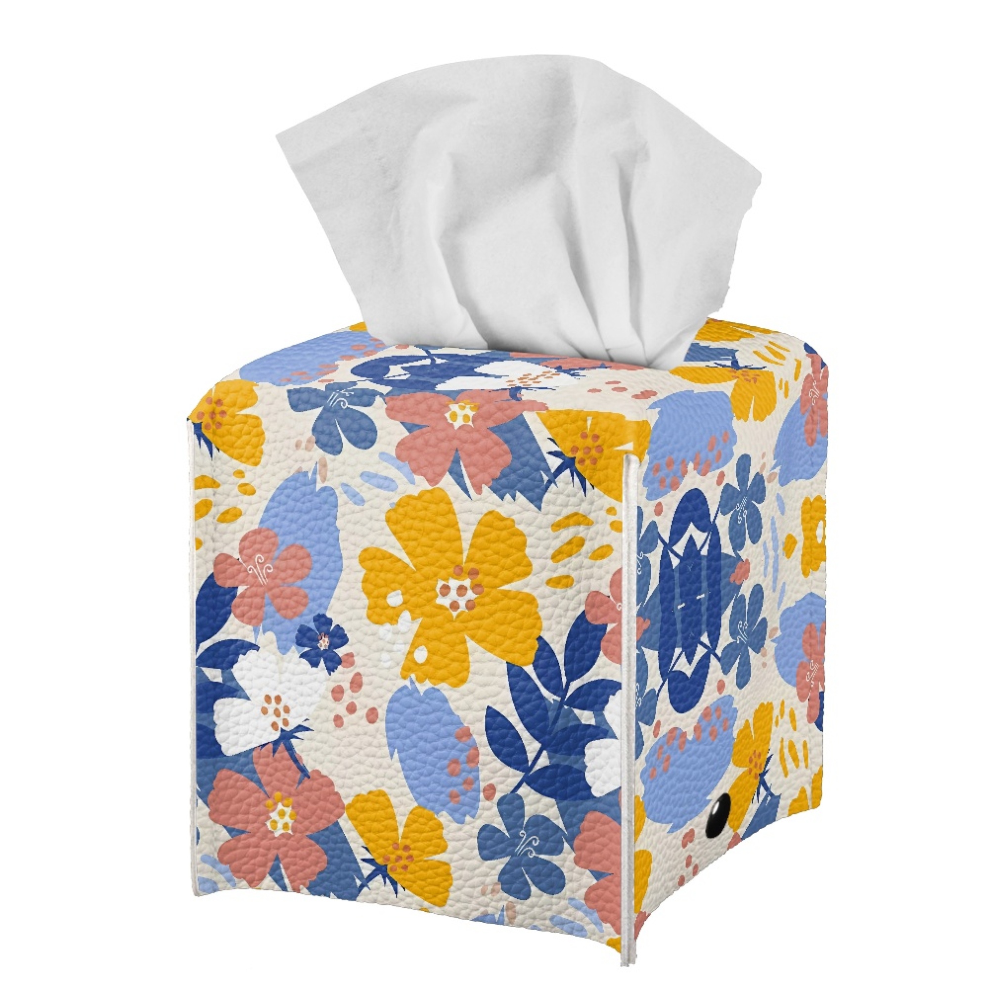 Vodetik Store Leather Tissue Box Cover Square Decorative Foldable ...