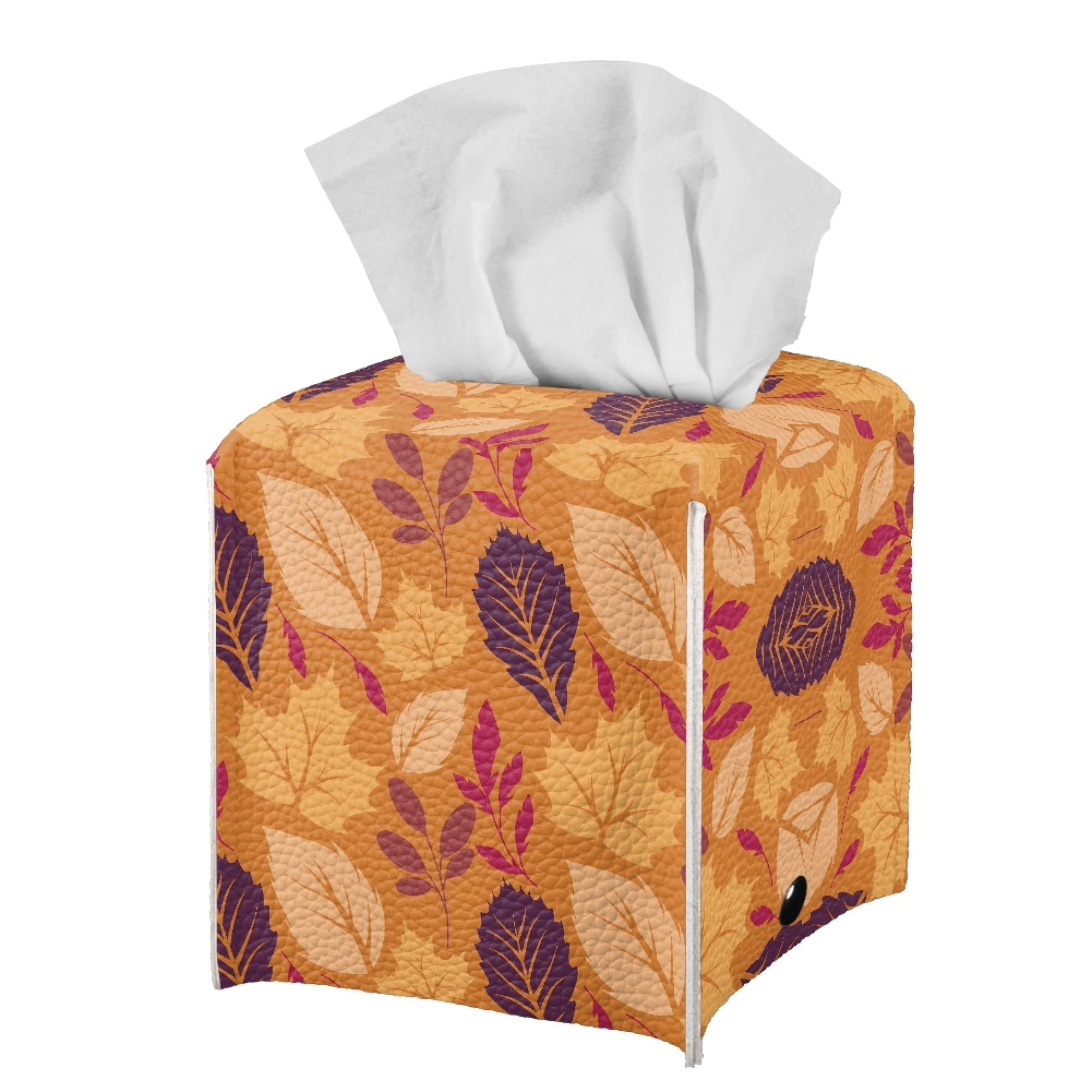 Vodetik Store Leather Tissue Box Cover Square Decorative Foldable Fall ...