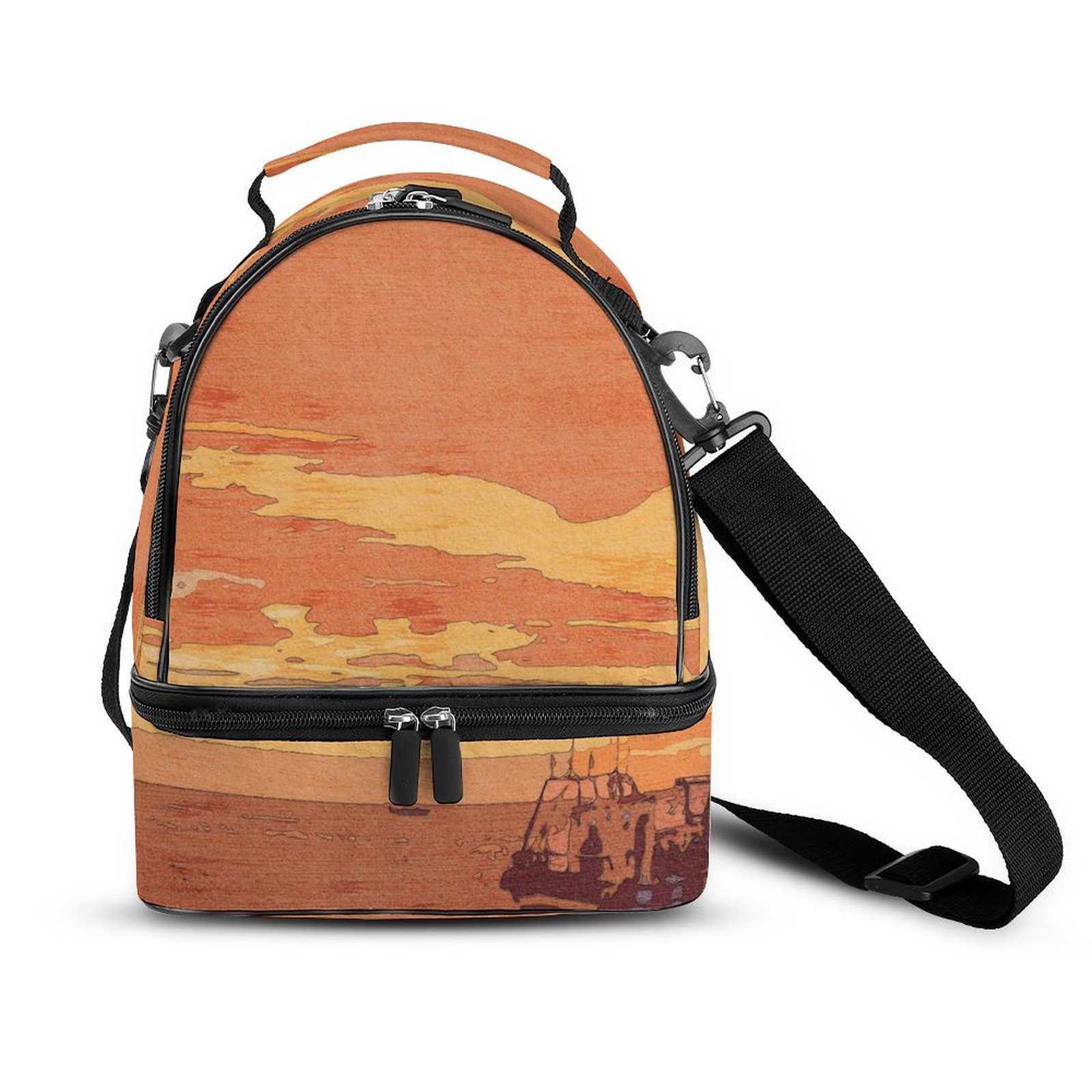 Vodetik Store Lunch Bag Oil Painting for Women Men Waterproof Reusable ...