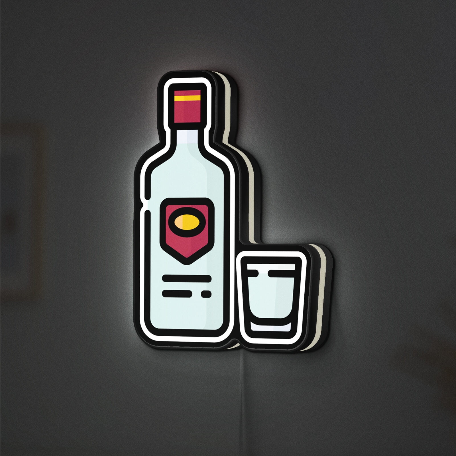 Vodka 3D Novelty Light Box, Bold Studio Prop for Photo Shoots and ...