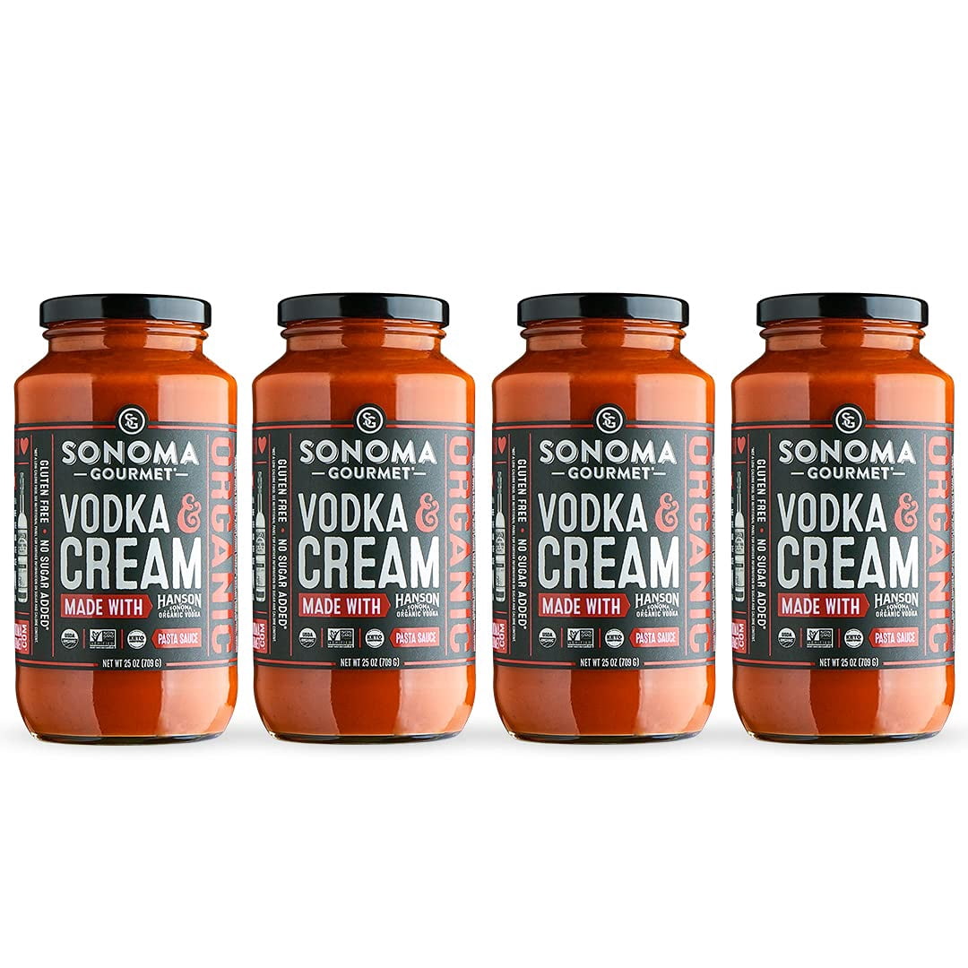 Vodka & Cream Pasta Sauce | USDA Organic, Non-GMO, Gluten-Free and No ...
