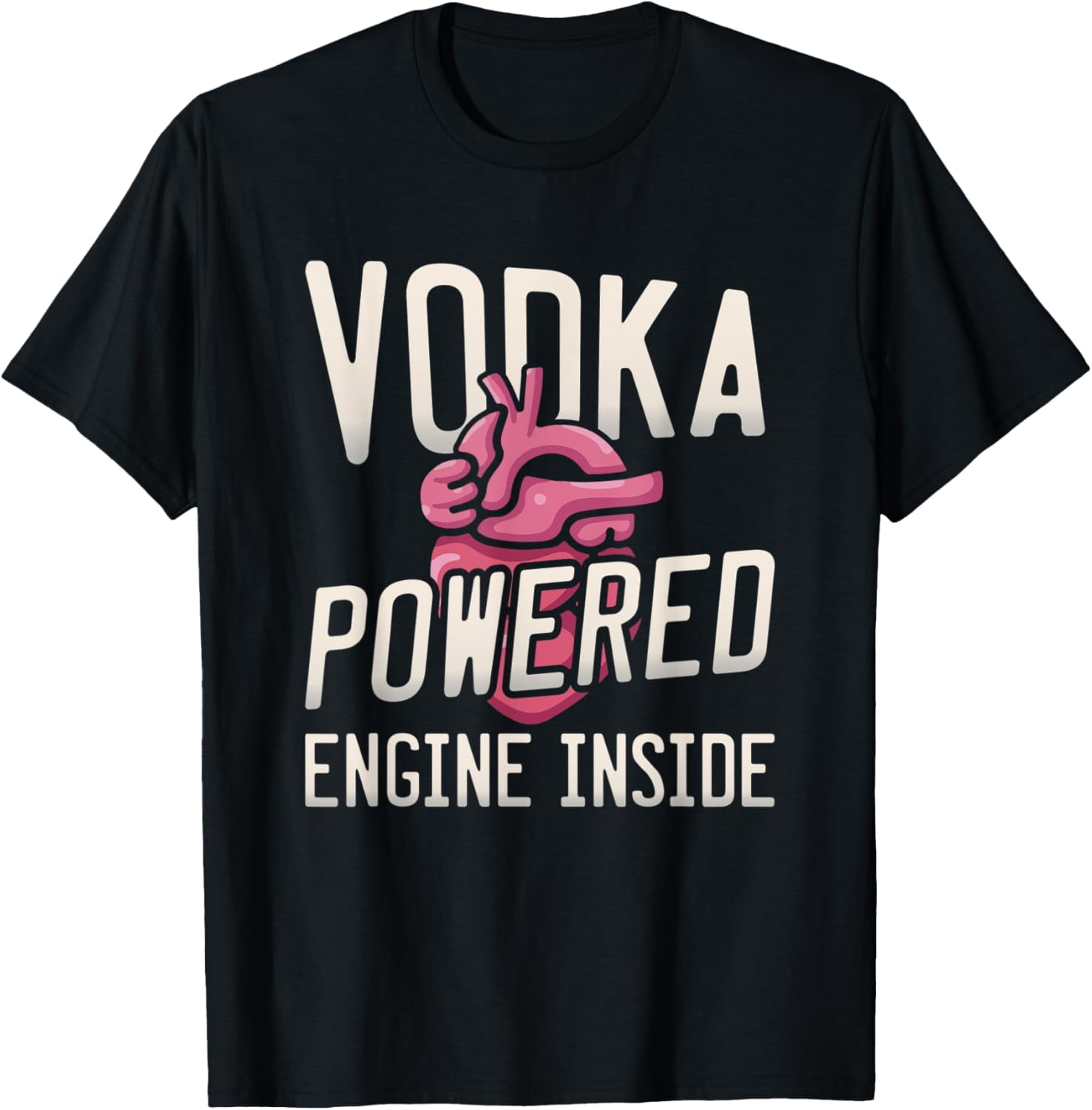 Vodka Powered Engine Inside Alcohol Lover Drinking Party Funny Creative ...