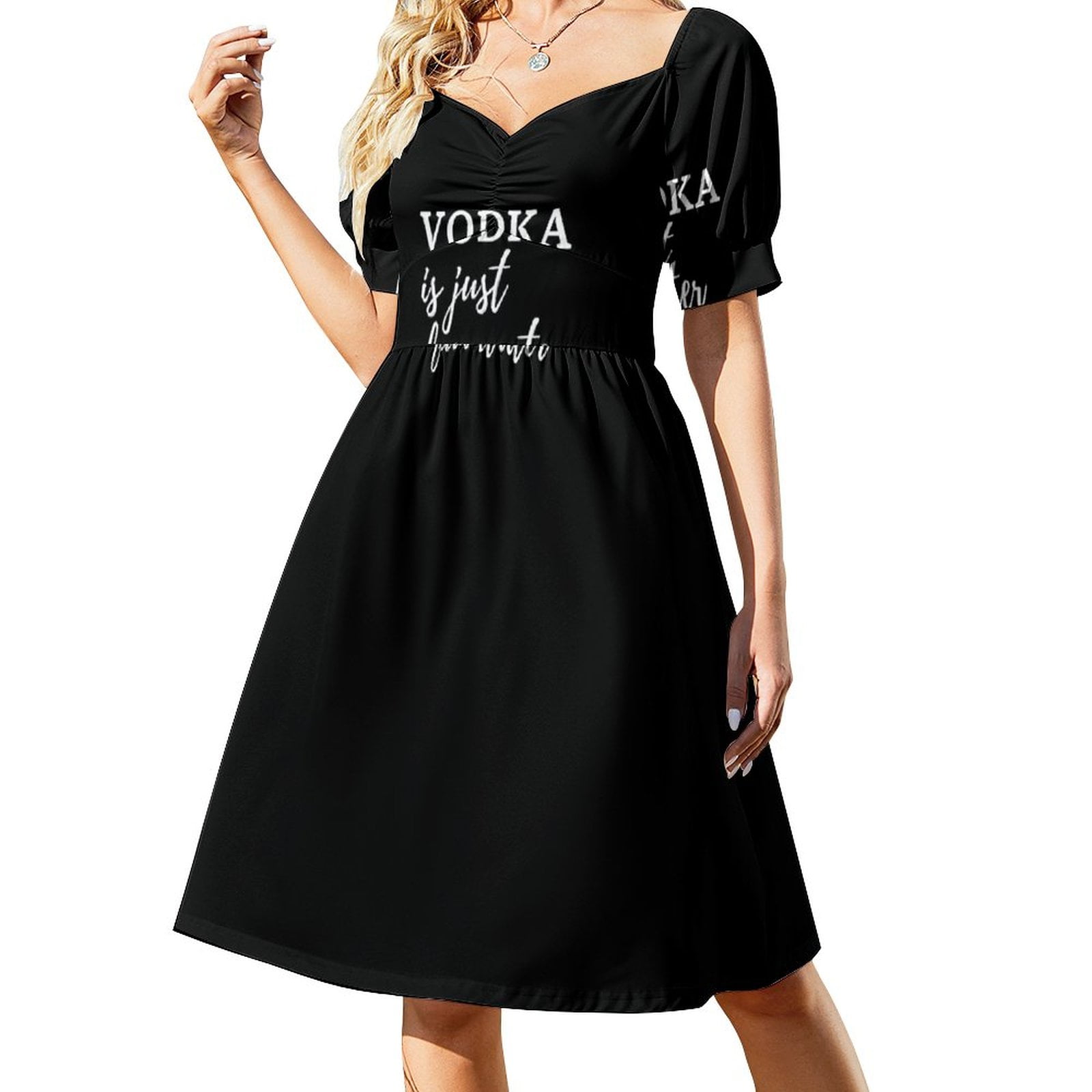 Vodka is just fun water Sleeveless Dress Bridesmaid dress woman dress party evening elegant ...