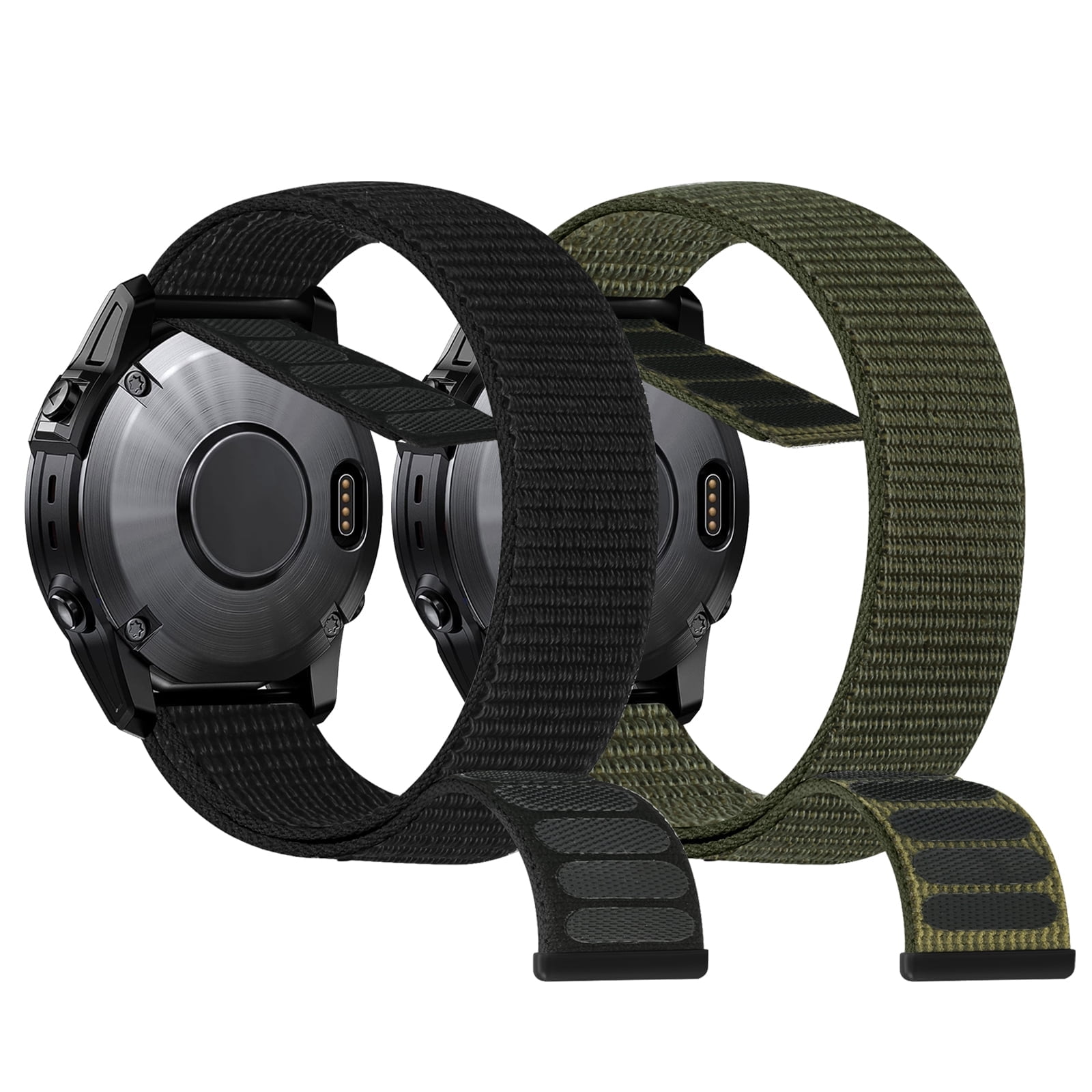 Vodtian 22mm Quick Fit Hook and Look Nylon Bands Compatible with Garmin ...