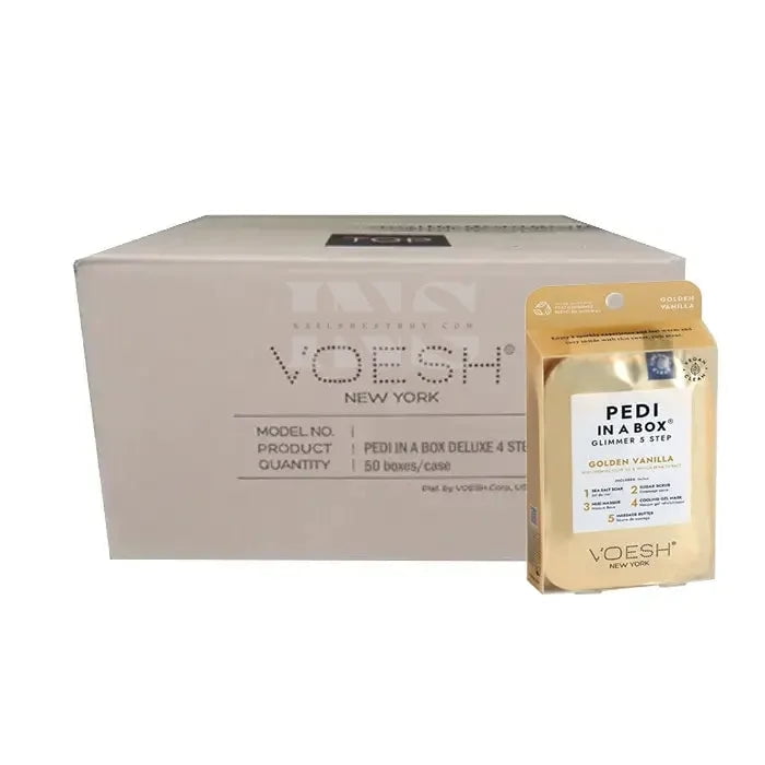 Voesh Deluxe Pedicure 4 Step Glimmer - Golden - Walmart.com