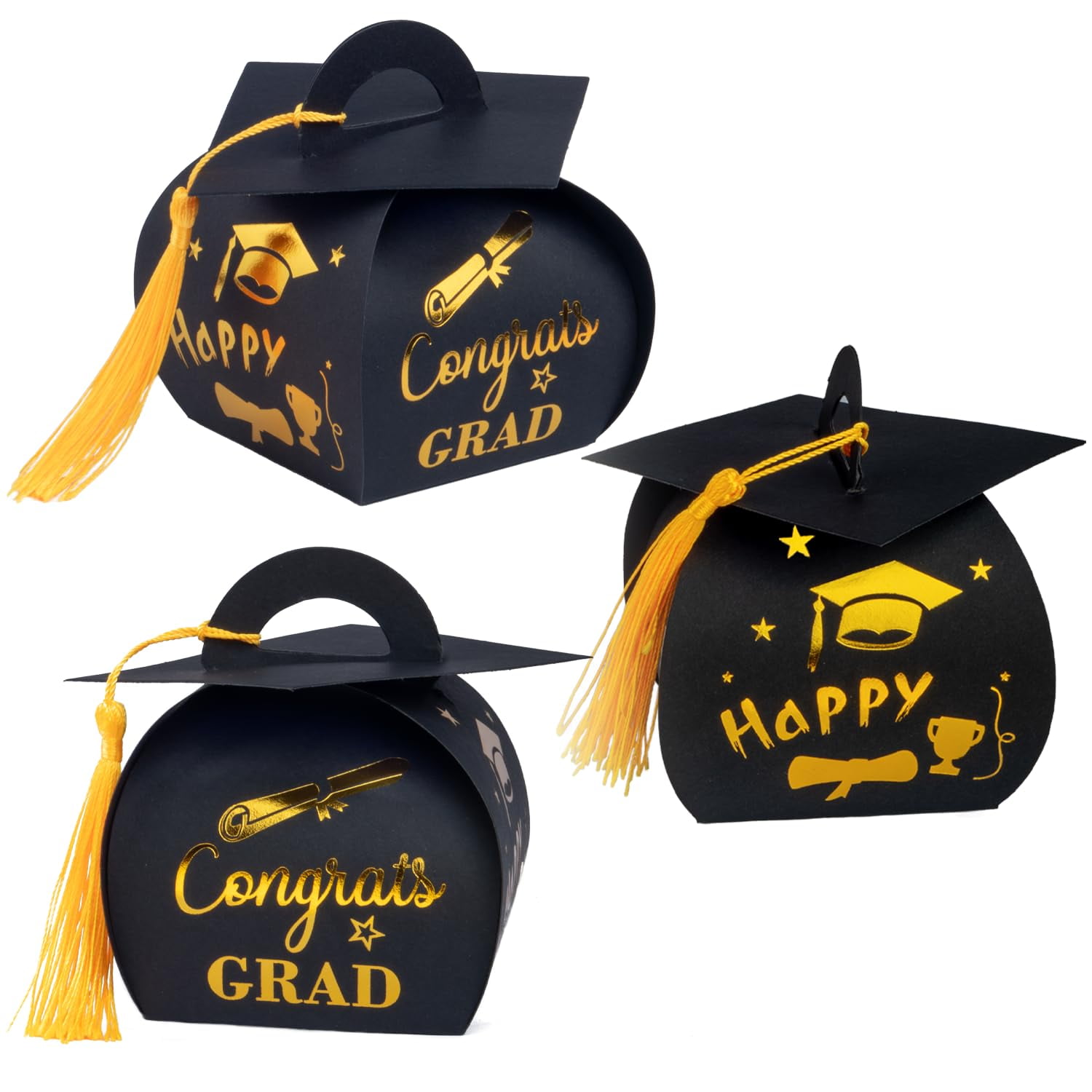 Voeveca 50 Pcs Graduation MMF7 Cap Gift Box Graduation Party Favors ...