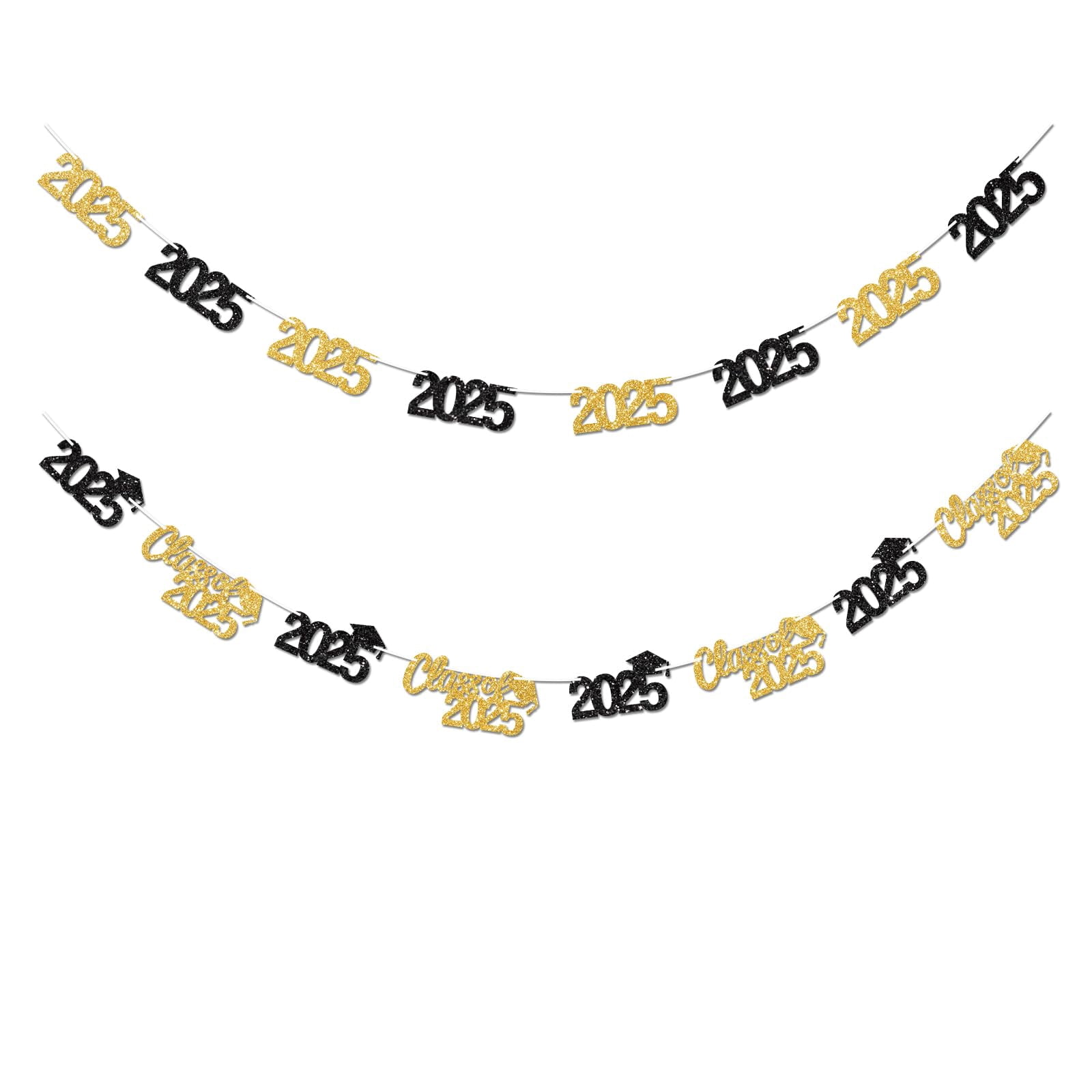 Vofrise Black and Gold DHF10 Class of 2025 Banner 2025 Graduation Party ...