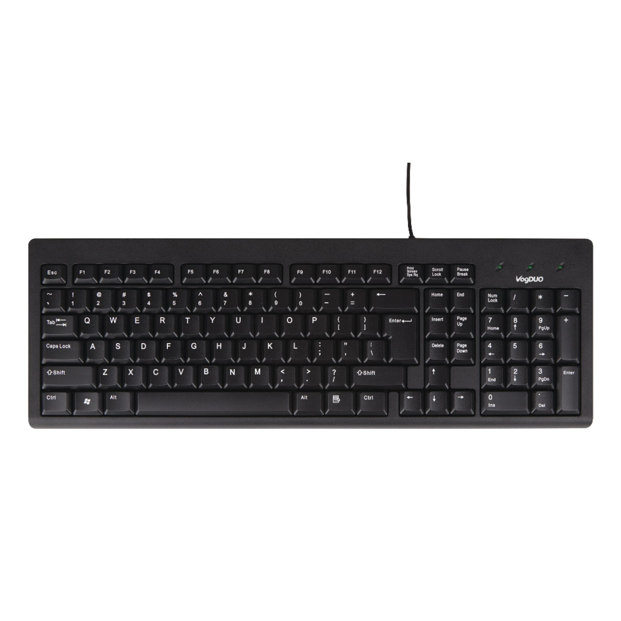 VogDuo™ MK306 Wired Keyboard, Black - Walmart.com