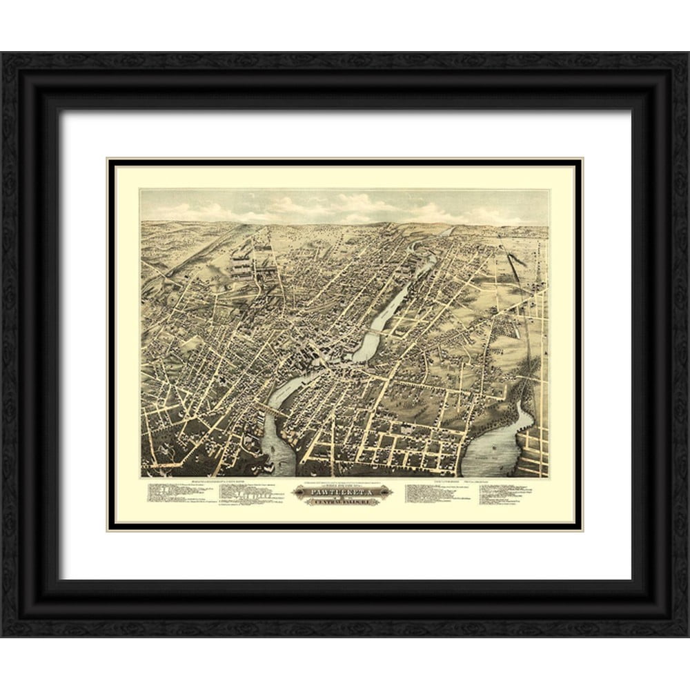 Vogt 32x26 Black Ornate Wood Framed with Double Matting Museum Art ...