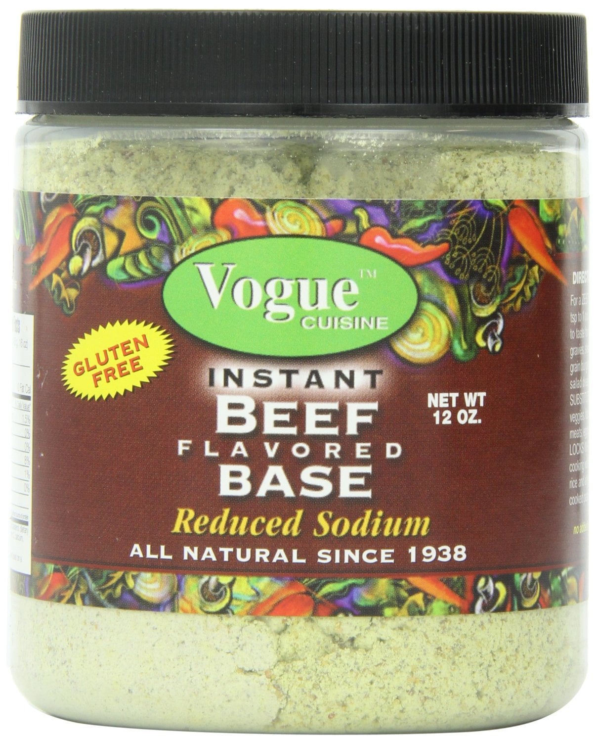 Vogue Cuisine Beef (Vegetarian CCF19 Beef) Soup & Seasoning Base 12oz ...