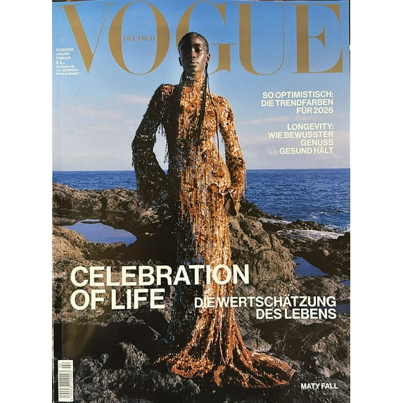 Vogue German Magazine January February 2026 - Walmart.com