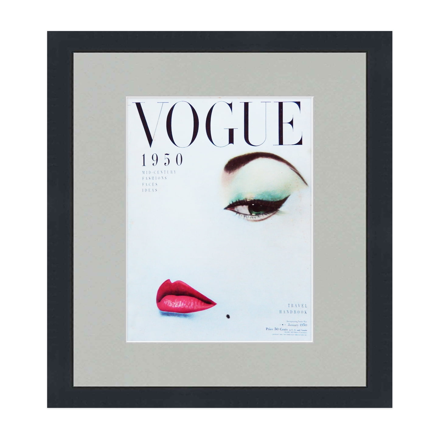 Vogue Magazine Display Frame - Complete with Acrylic, Backing, and Grey ...