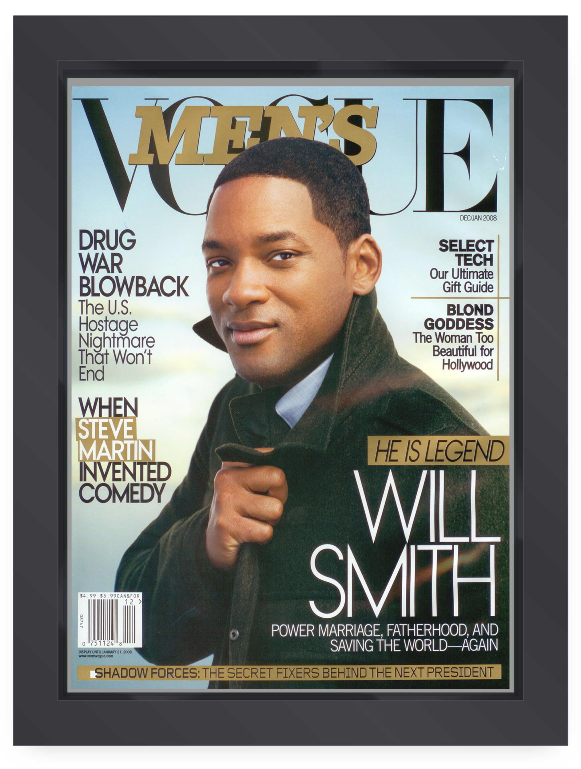 Vogue Magazine UV Resistant Acrylic Display Frame with Foam Board ...