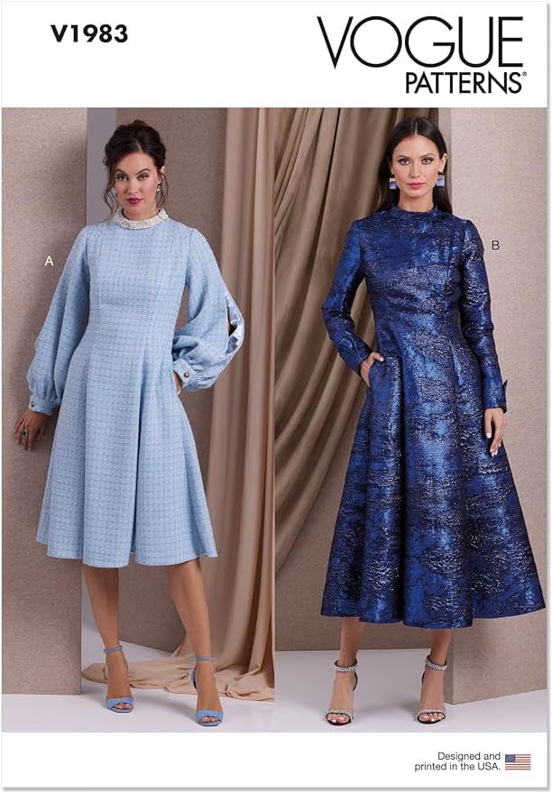 Vogue Misses' Fit and Flare Dresses Sewing Pattern Packet, Sizes 16-18 ...