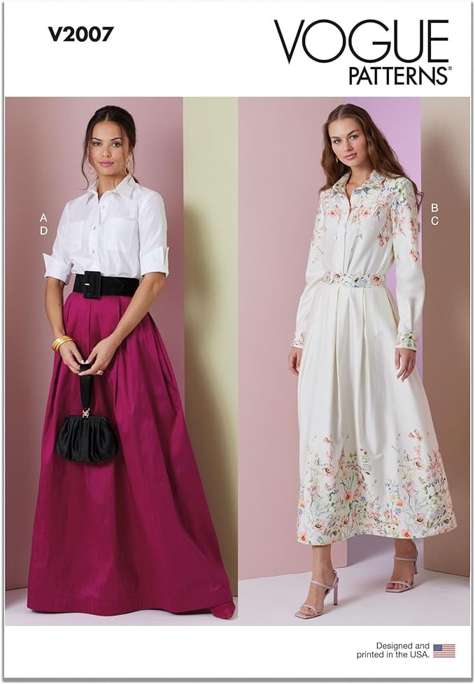 Vogue Misses' Two-Piece Dress Sewing Pattern Packet, Design Code V2007 ...