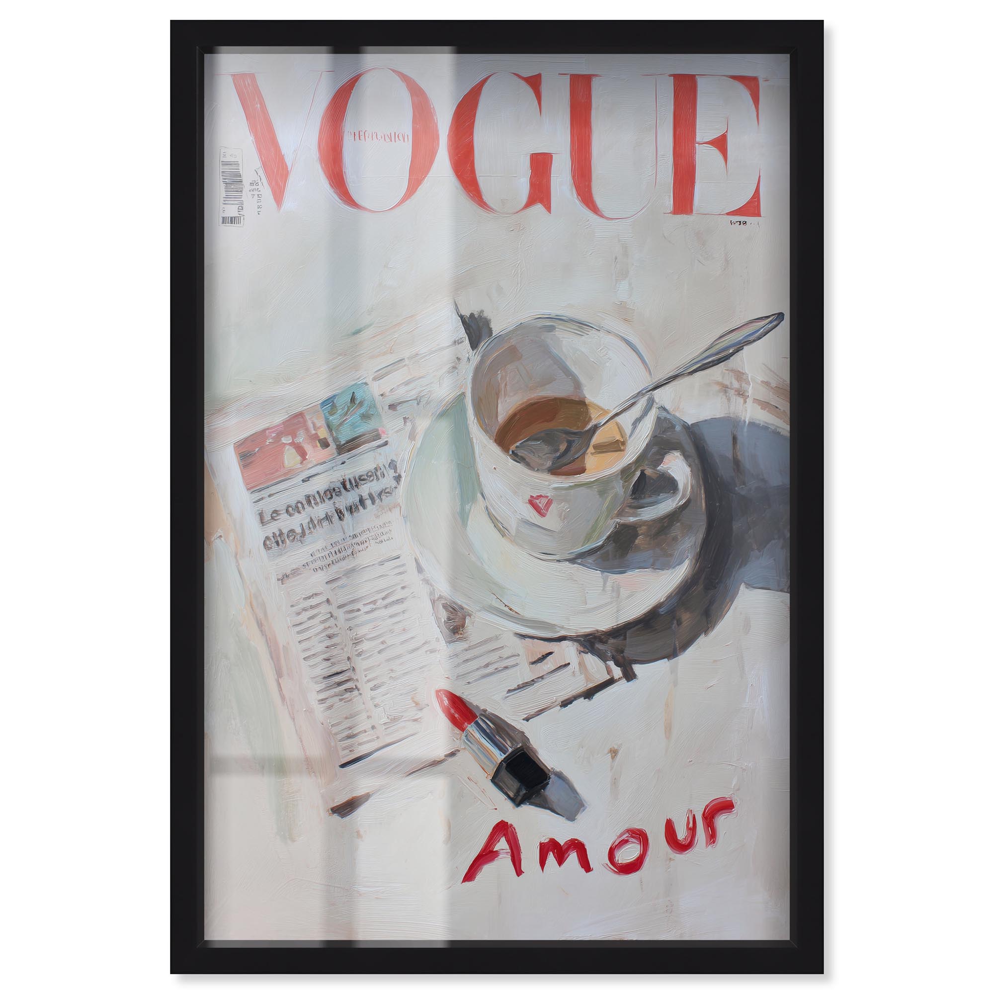 Vogue Moment Shadowbox Print Coastal Wall Decor by Art Remedy, Black ...
