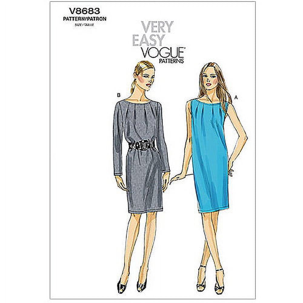 Vogue Pattern Misses' Dress, F5 (16, 18, 20, 22, 24) - Walmart.com