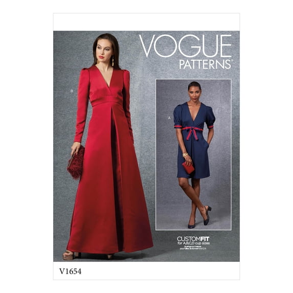 Vogue Patterns Pattern: Custom Fit, Misses' Special Occasion Dress ...