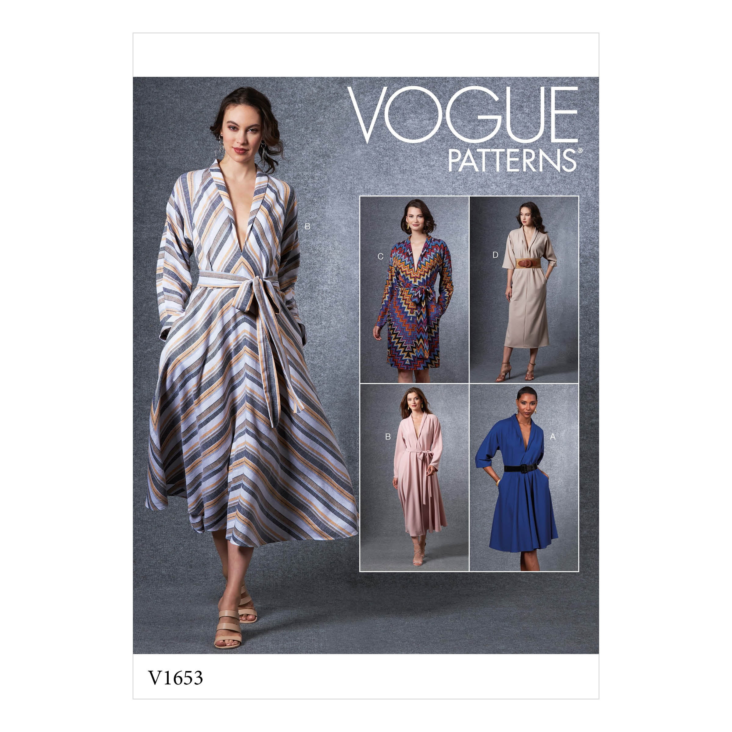 Vogue Patterns Pattern: Vogue Easy Options, Misses' Dress Sizes 14-16-18-20-22 - Walmart.com