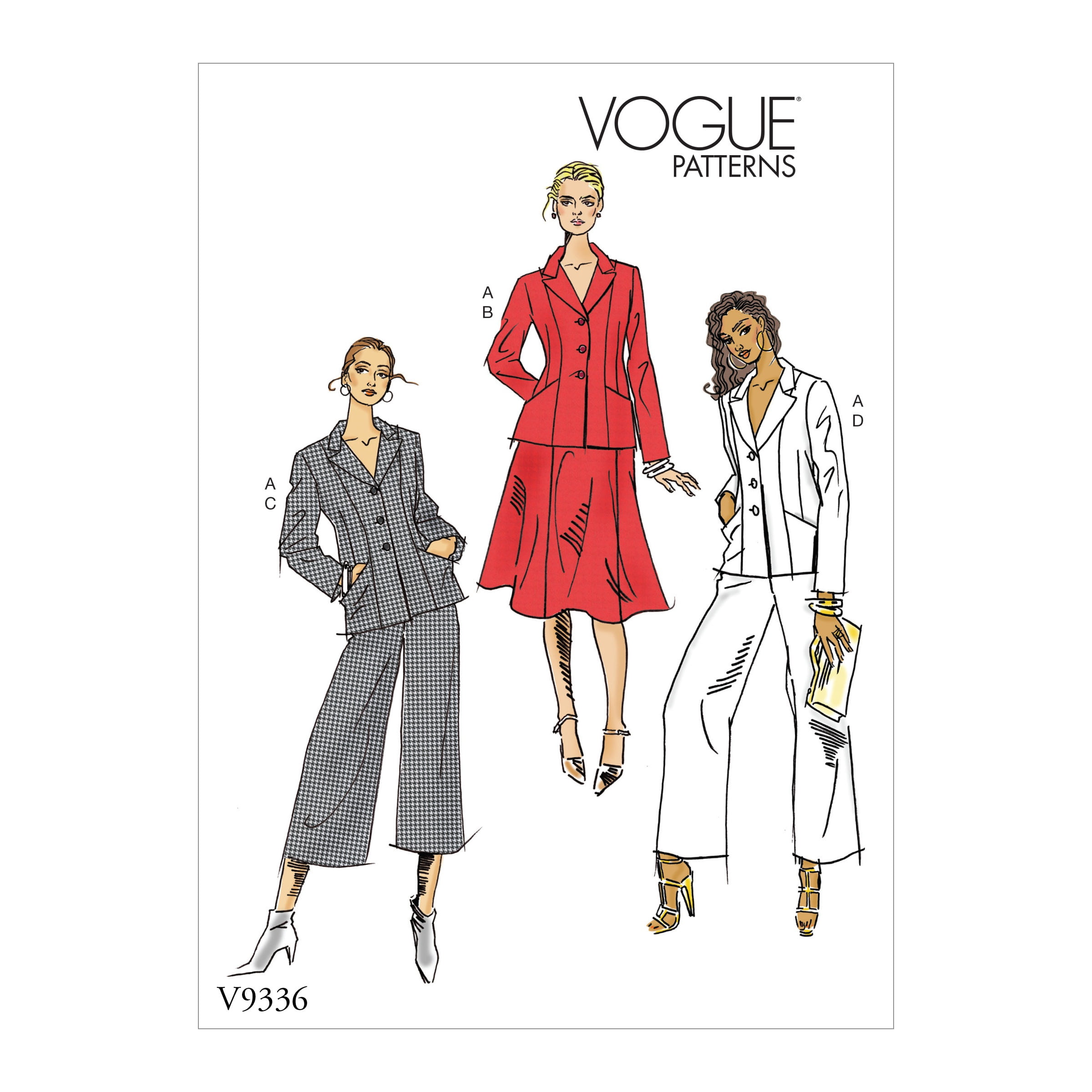Vogue Patterns Sewing Pattern Misses'/Misses' Petite Jacket, Skirt and ...