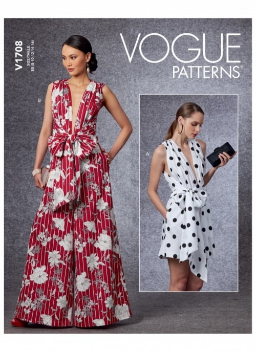 Vogue Sewing Pattern 1708 Jumpsuits - Walmart.com