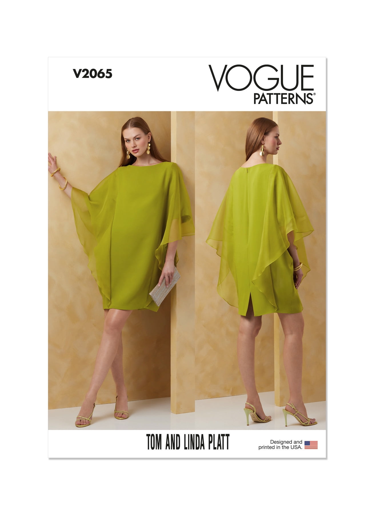 Vogue Sewing Pattern 2065 - Misses' Dress by Tom And Linda Platt, Size ...