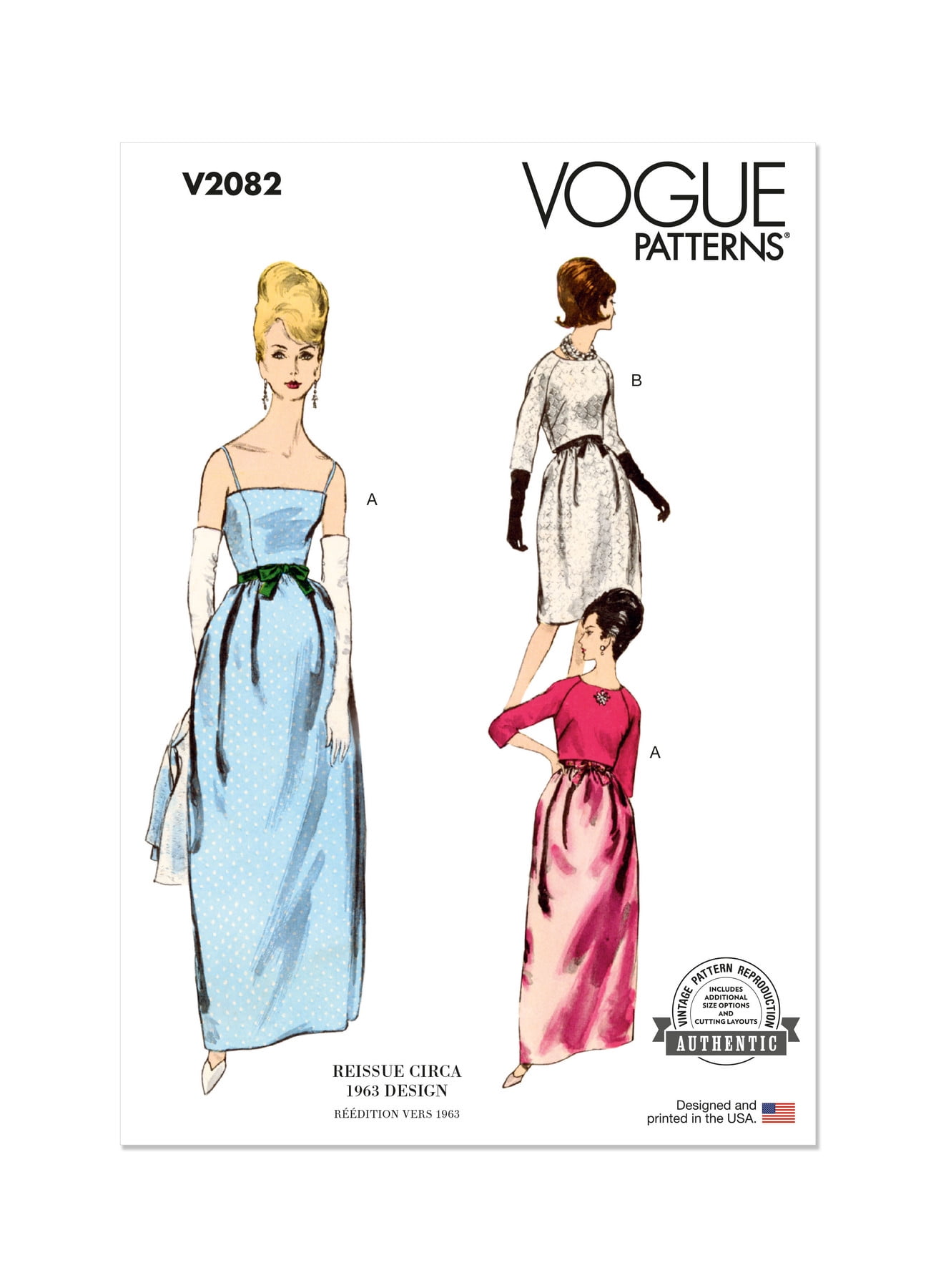 Vogue Sewing Pattern 2082 - 1960s Misses' Dress and Bolero, Size: Y5 ...