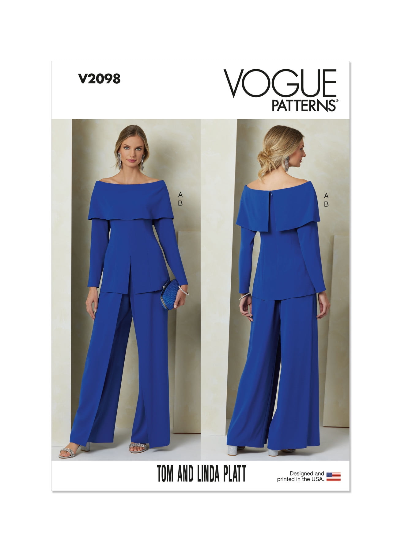Vogue Sewing Pattern 2098 - Misses' Top and Pants by Tom And Linda ...