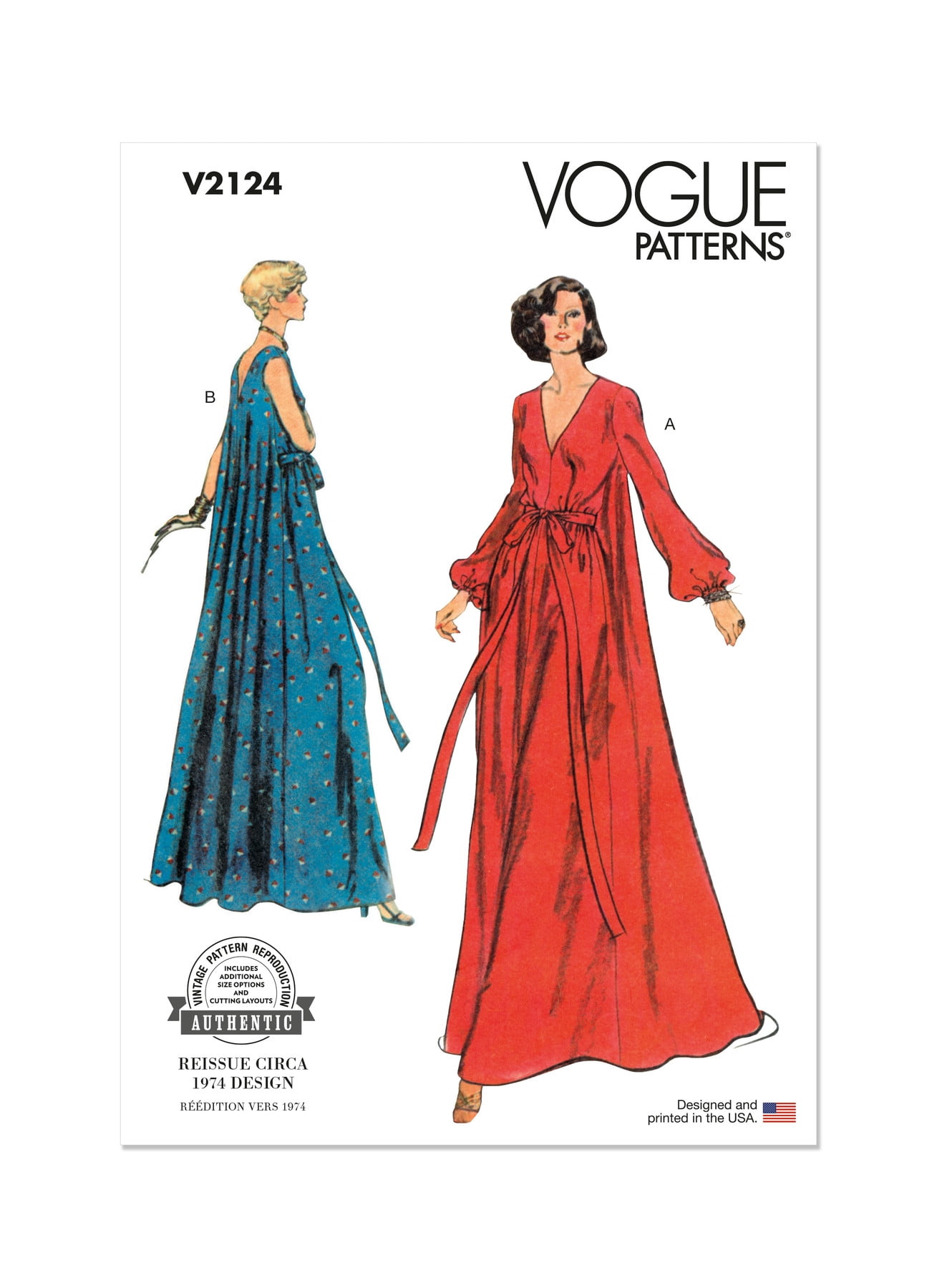 Vogue Sewing Pattern 2124 - 1970s Misses' Loungewear, Size: B5 (8-10-12 ...
