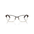 Vogue Women's VO4050 Prescription Eyeglasses with Case, Brown/Pale Gold ...