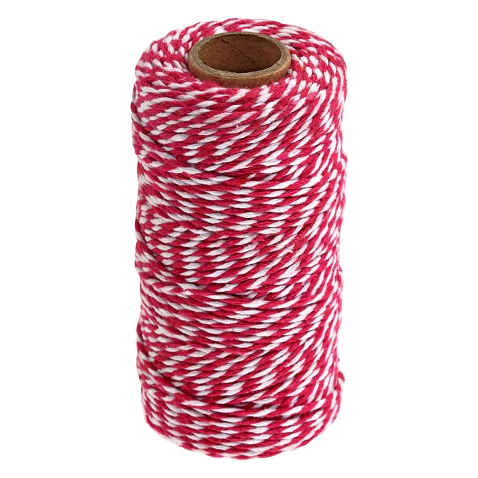 VogueV Cotton String Rope for Gift Wrapping, Red And White Twine, for ...