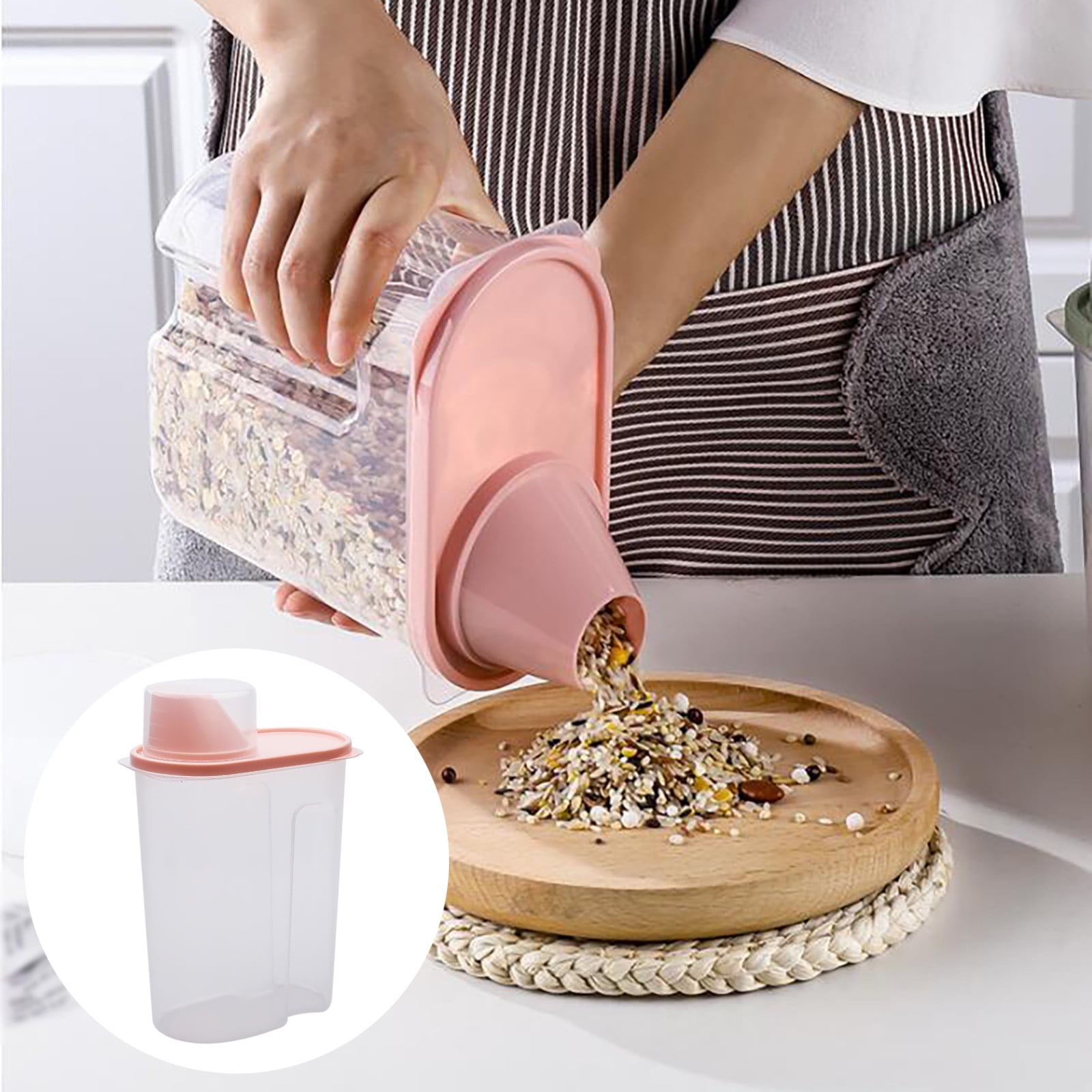 VogueV Storage Jars | 2.5L Kitchen Multi Grain Storage Tank Food Dry ...